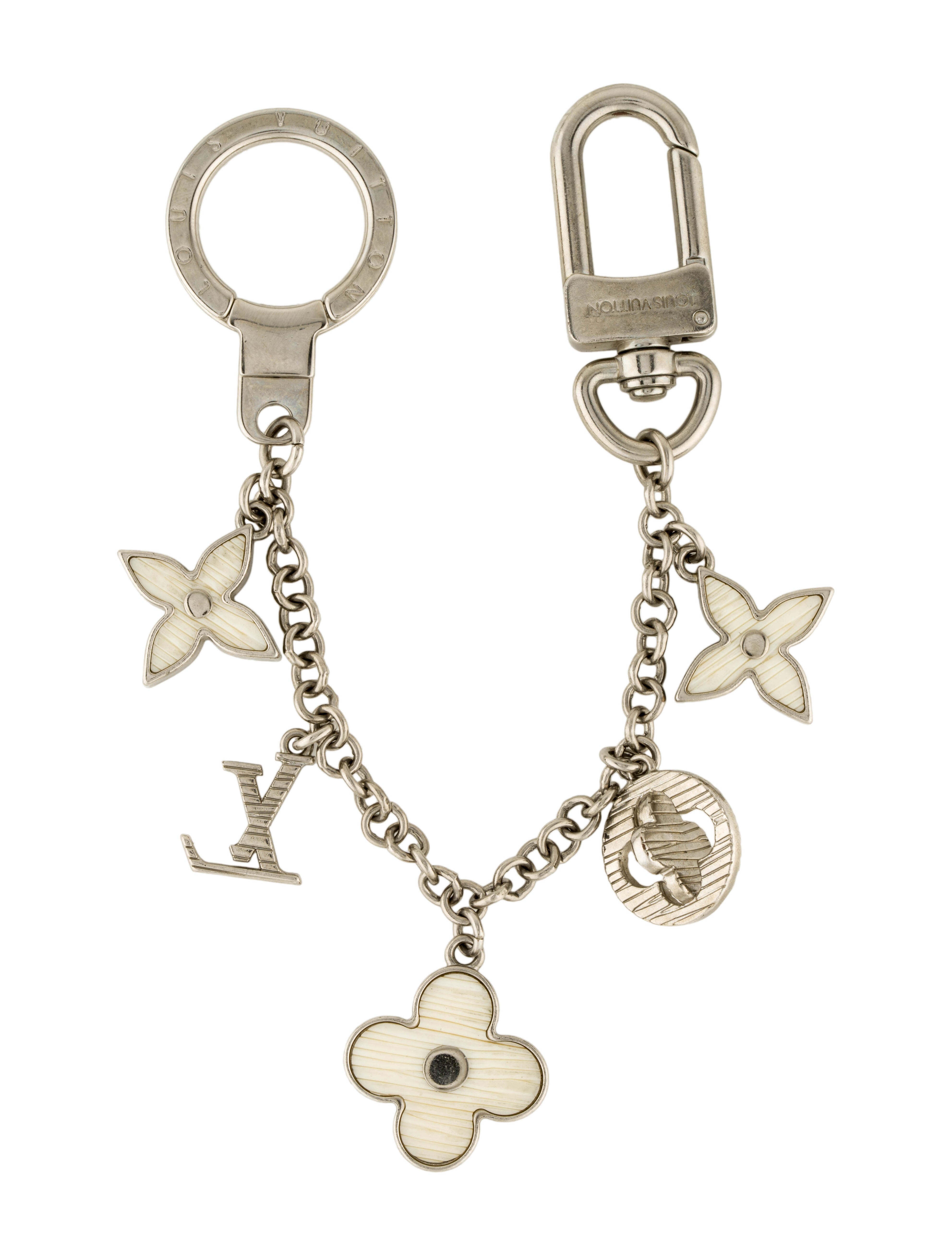 Louis Vuitton Fleur d'Epi Bag Charm - White Keychains, Accessories ...