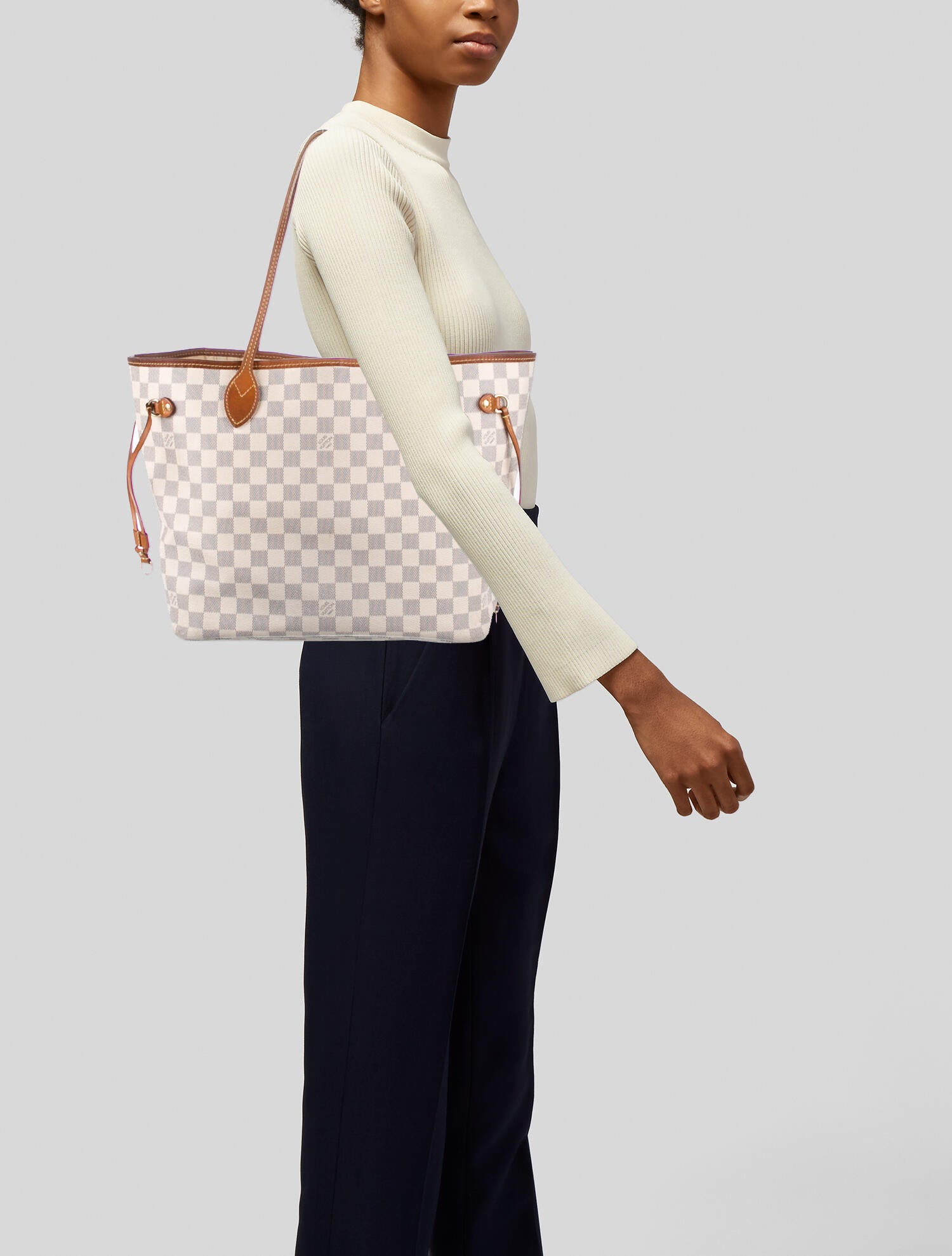 Louis Vuitton Damier Azur Neverfull MM - Neutrals Totes, Handbags ...