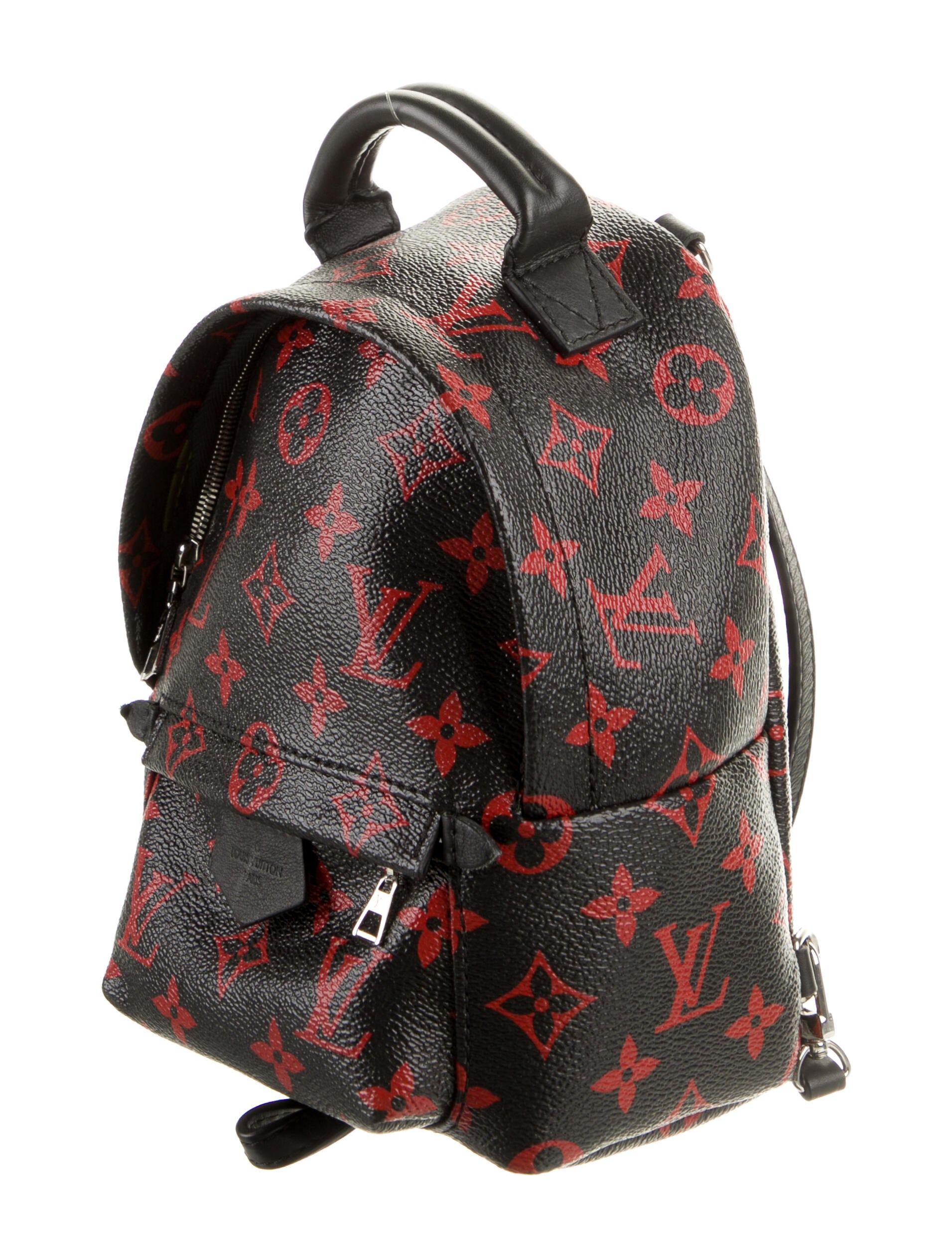 Louis Vuitton Monogram Infrarouge Palm Springs Mini Backpack - Black ...