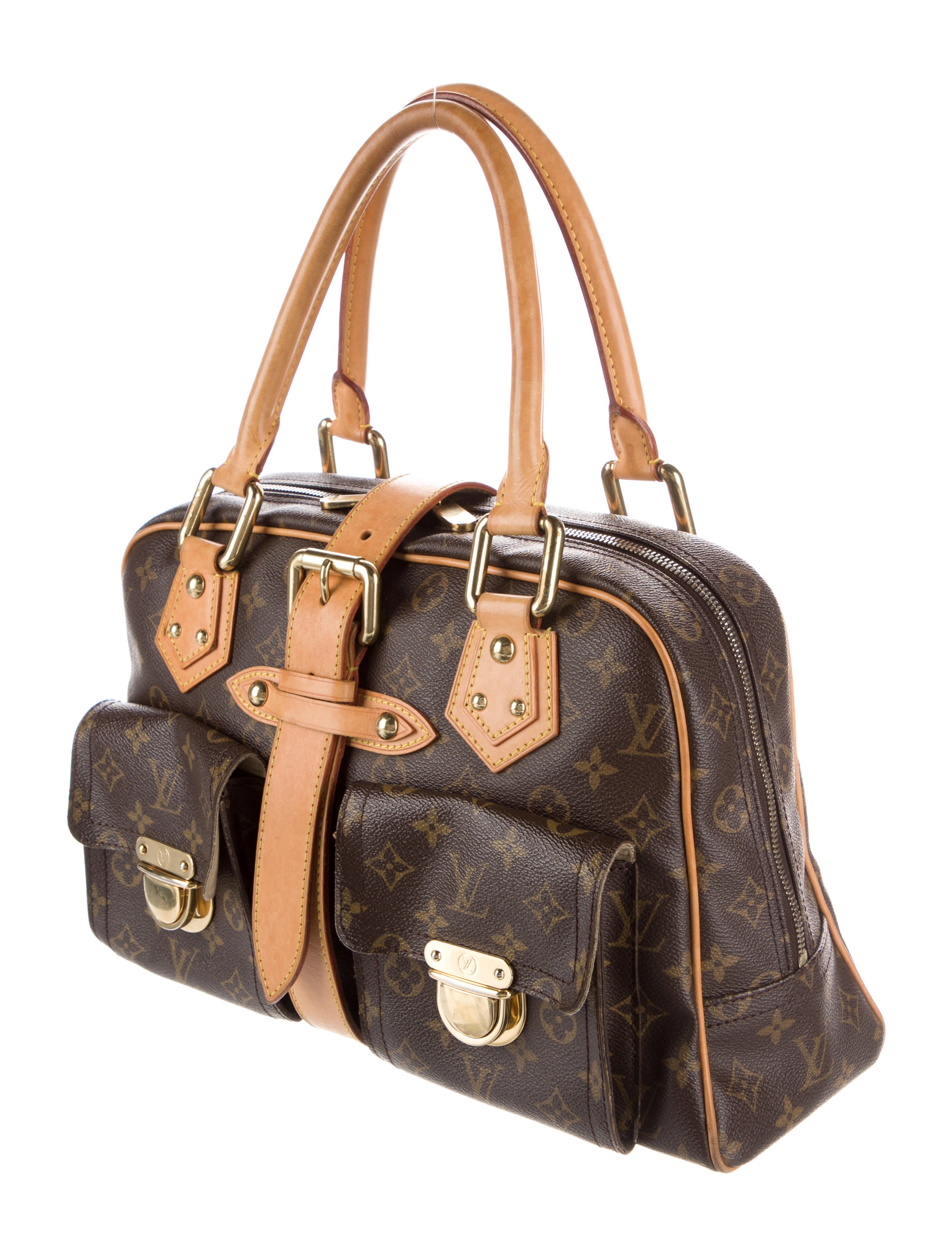 Louis Vuitton Monogram Manhattan GM Handle Bag - Brown Handle Bags ...