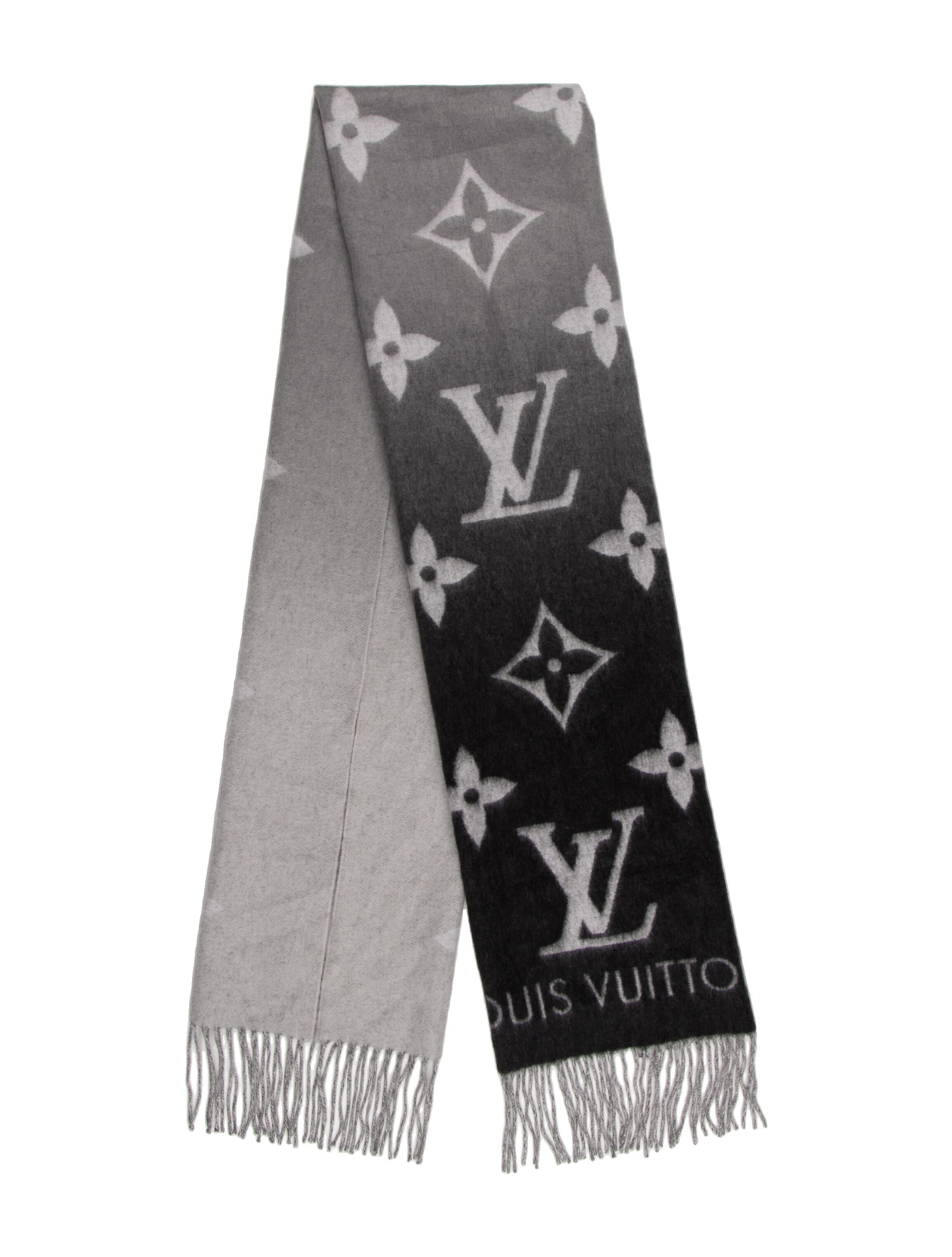 Louis Vuitton Reykjavik Cashmere Scarf - Grey Scarves, Accessories ...