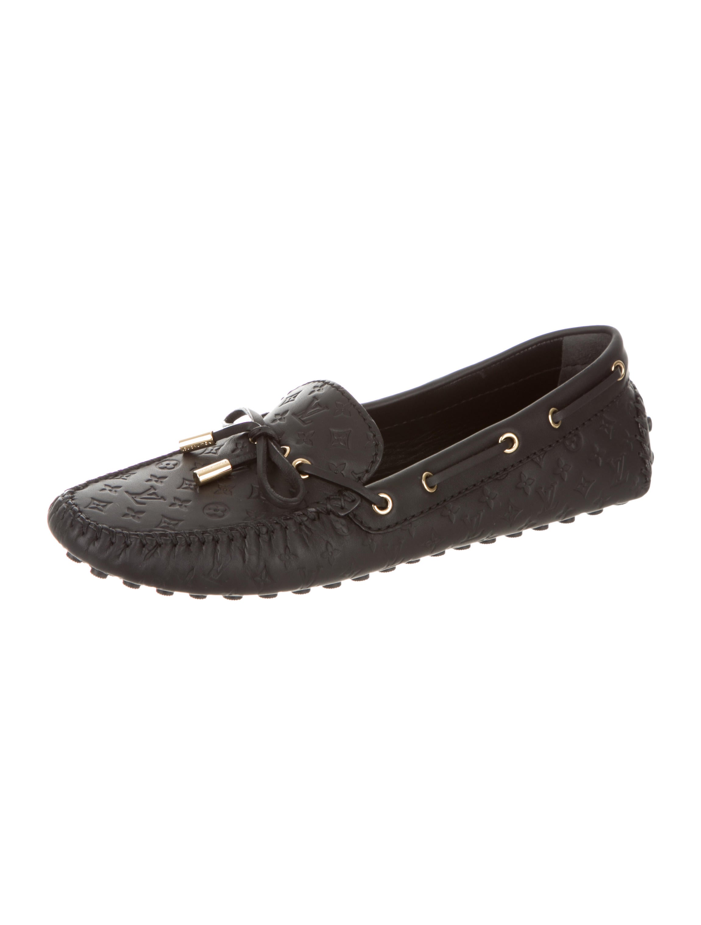Louis Vuitton Gloria Monogram Loafers w/ Tags - Black Flats, Shoes ...