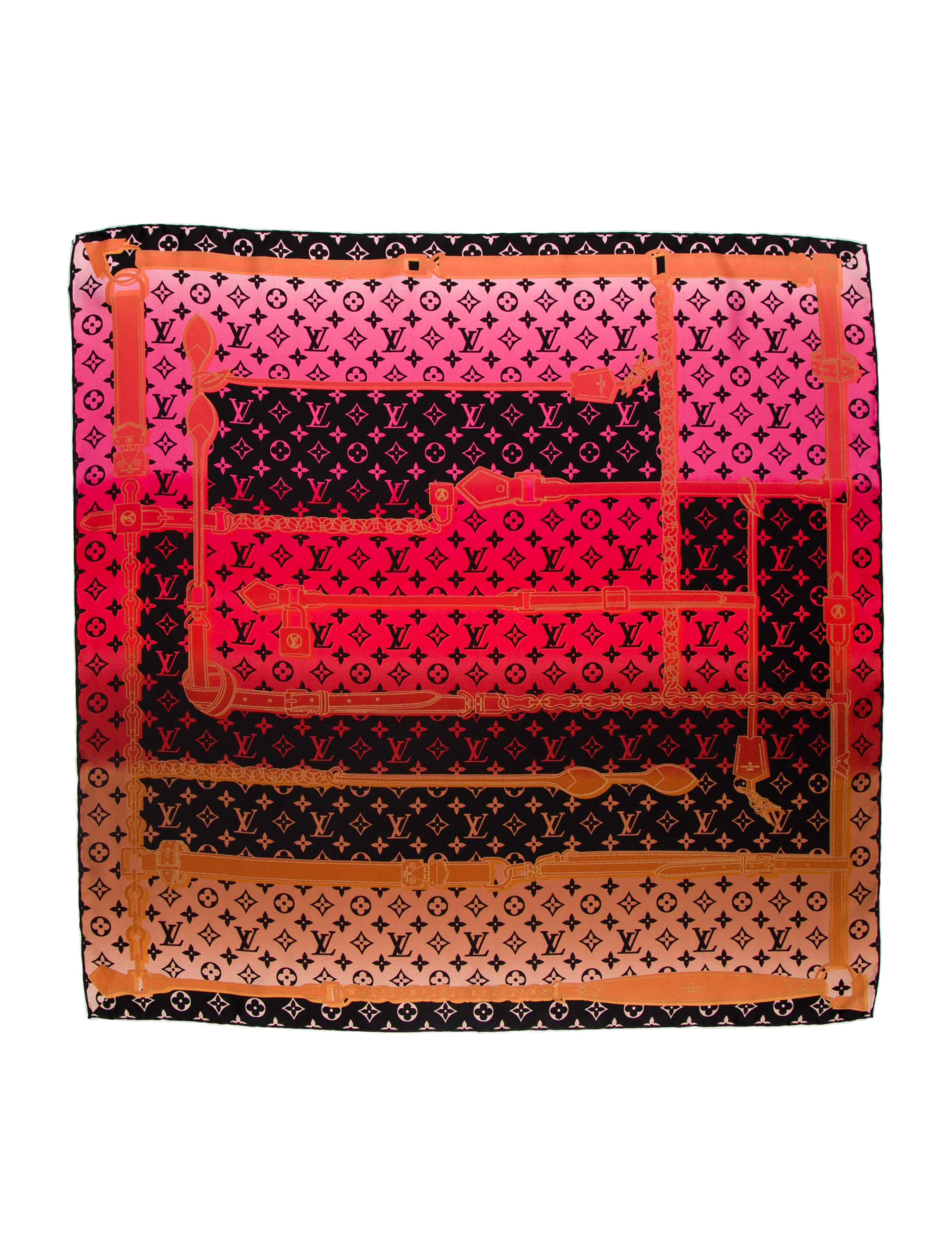 Louis Vuitton Rising Confidential Square Silk Scarf - Black Scarves and ...