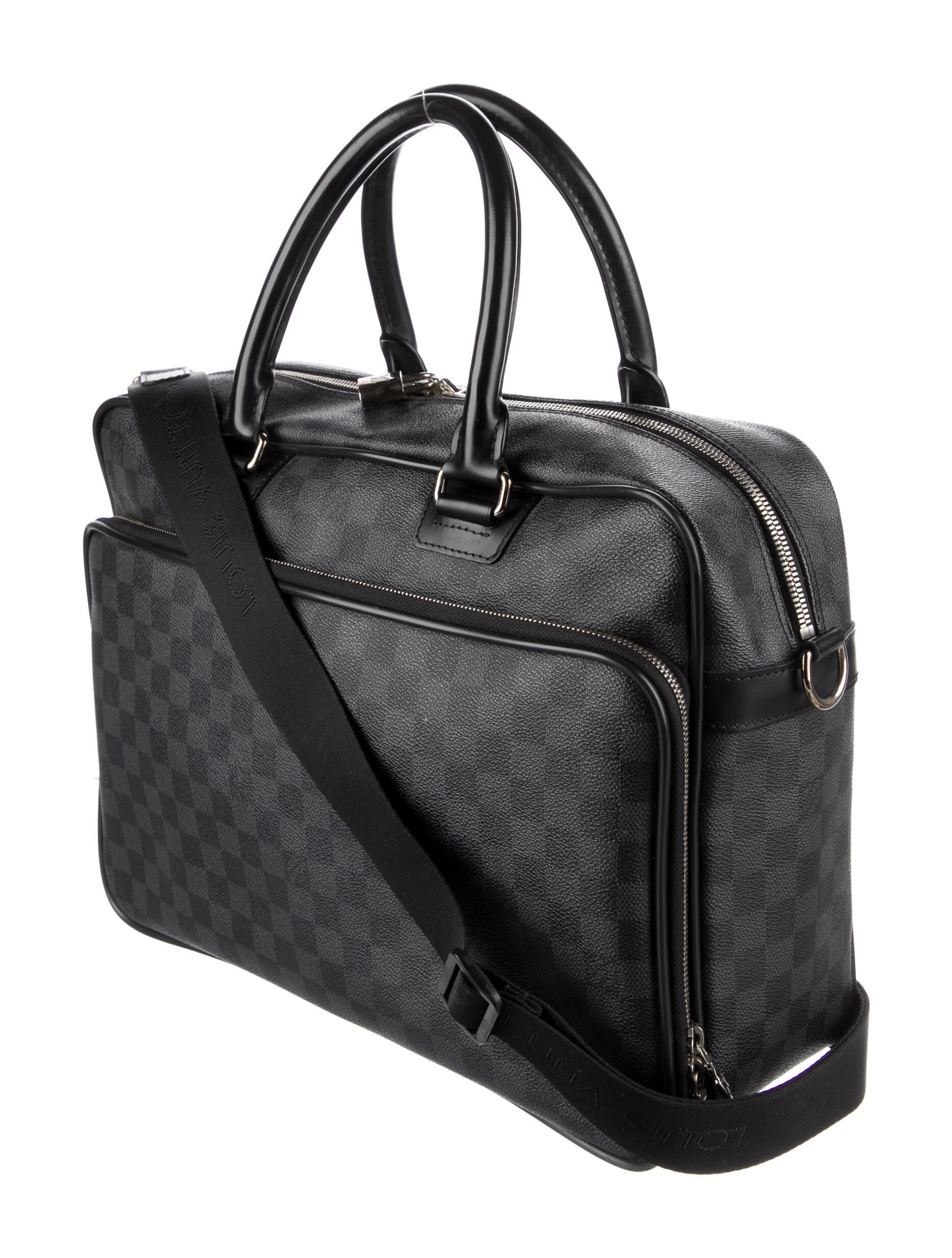 Louis Vuitton Damier Graphite Icare Laptop Bag - Black Messenger Bags ...
