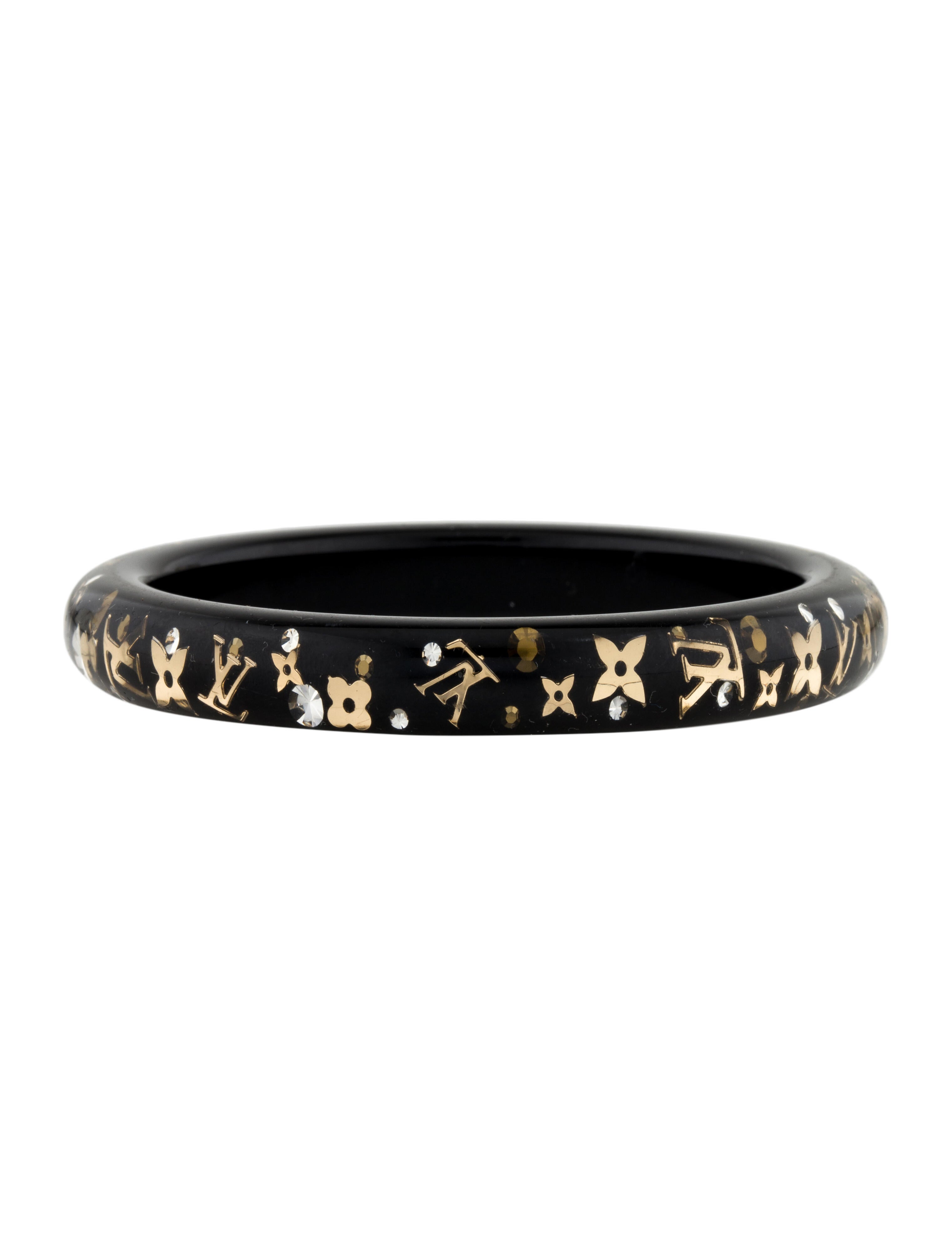 Louis Vuitton x Yayoi Kusama Dots Infinity Bangle - Black, Brass Bangle ...