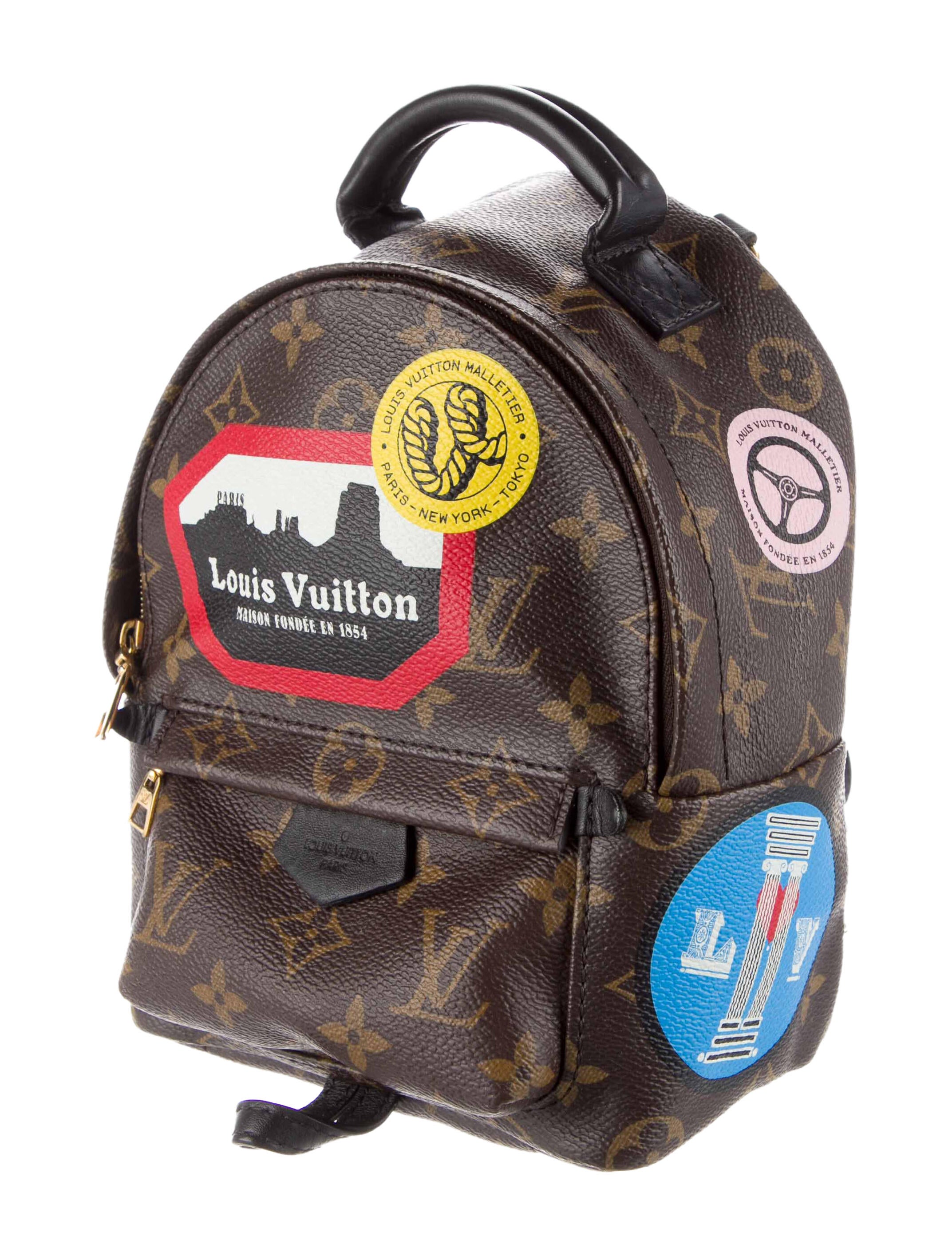 Louis Vuitton Monogram World Tour Mini Palm Springs - Brown Backpacks ...