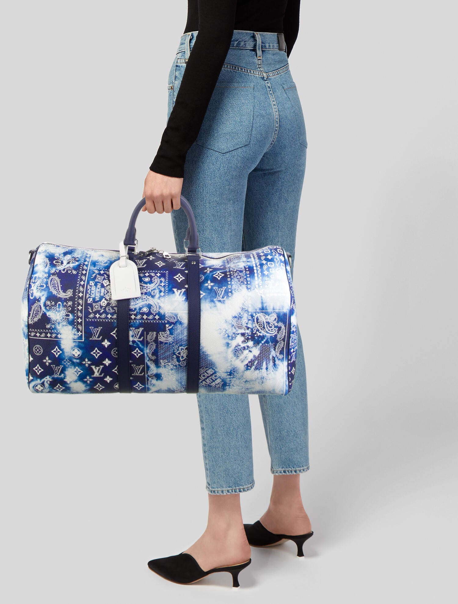 Louis Vuitton 2022 Monogram Bandana Keepall Bandoulière 50 - Blue Weekenders, Bags - LOU718256 ...