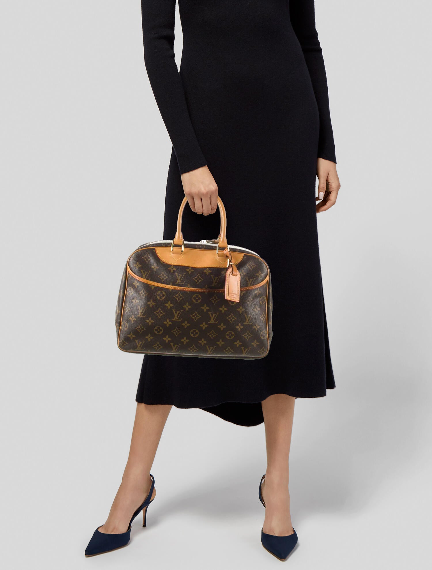 Louis Vuitton Vintage Monogram Deauville - Brown Handle Bags, Handbags ...