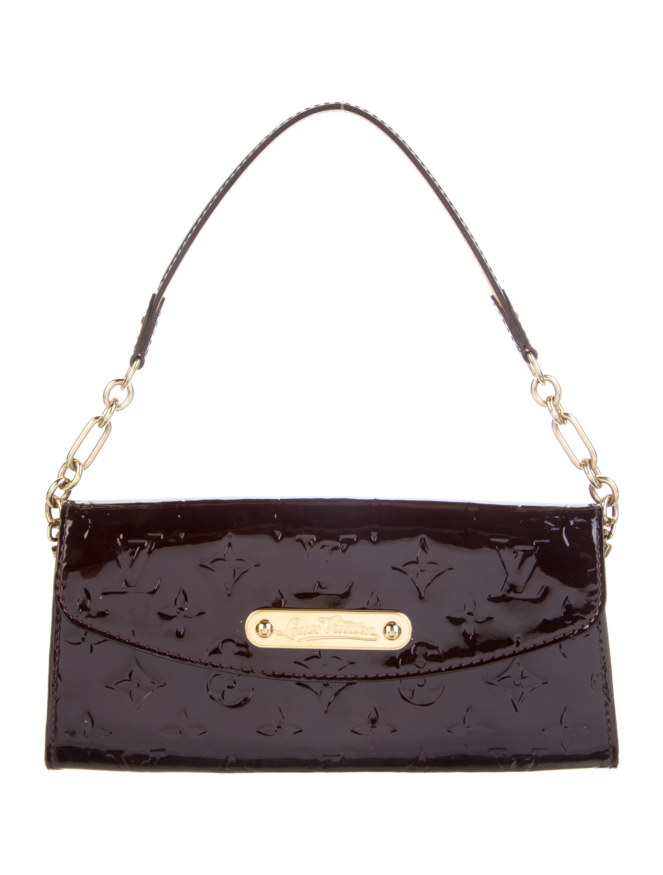 Louis Vuitton Monogram Vernis Sunset Boulevard - Burgundy Shoulder Bags ...