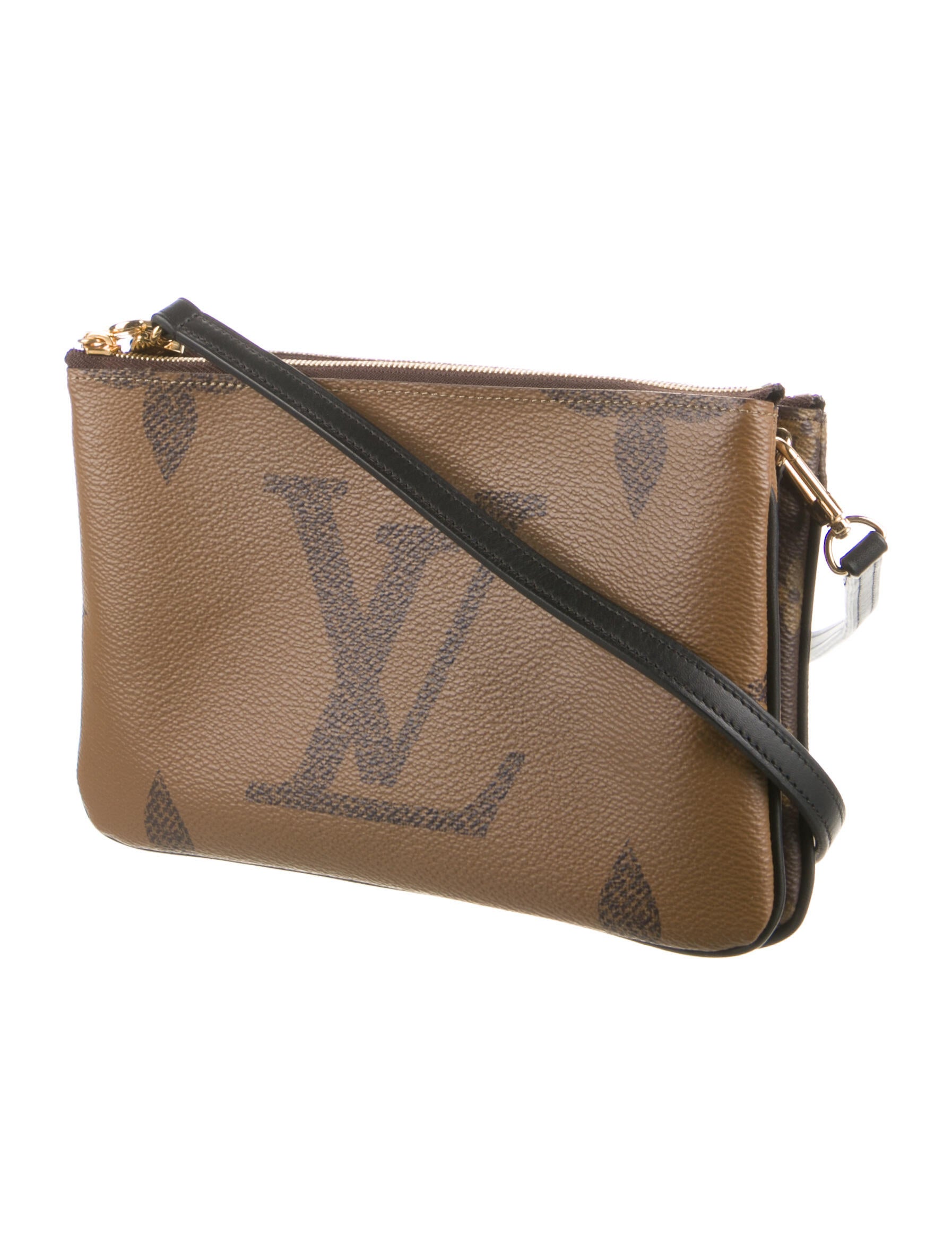 Louis Vuitton 2020 Reverse Monogram Giant Double Zip Pochette w/Tags ...