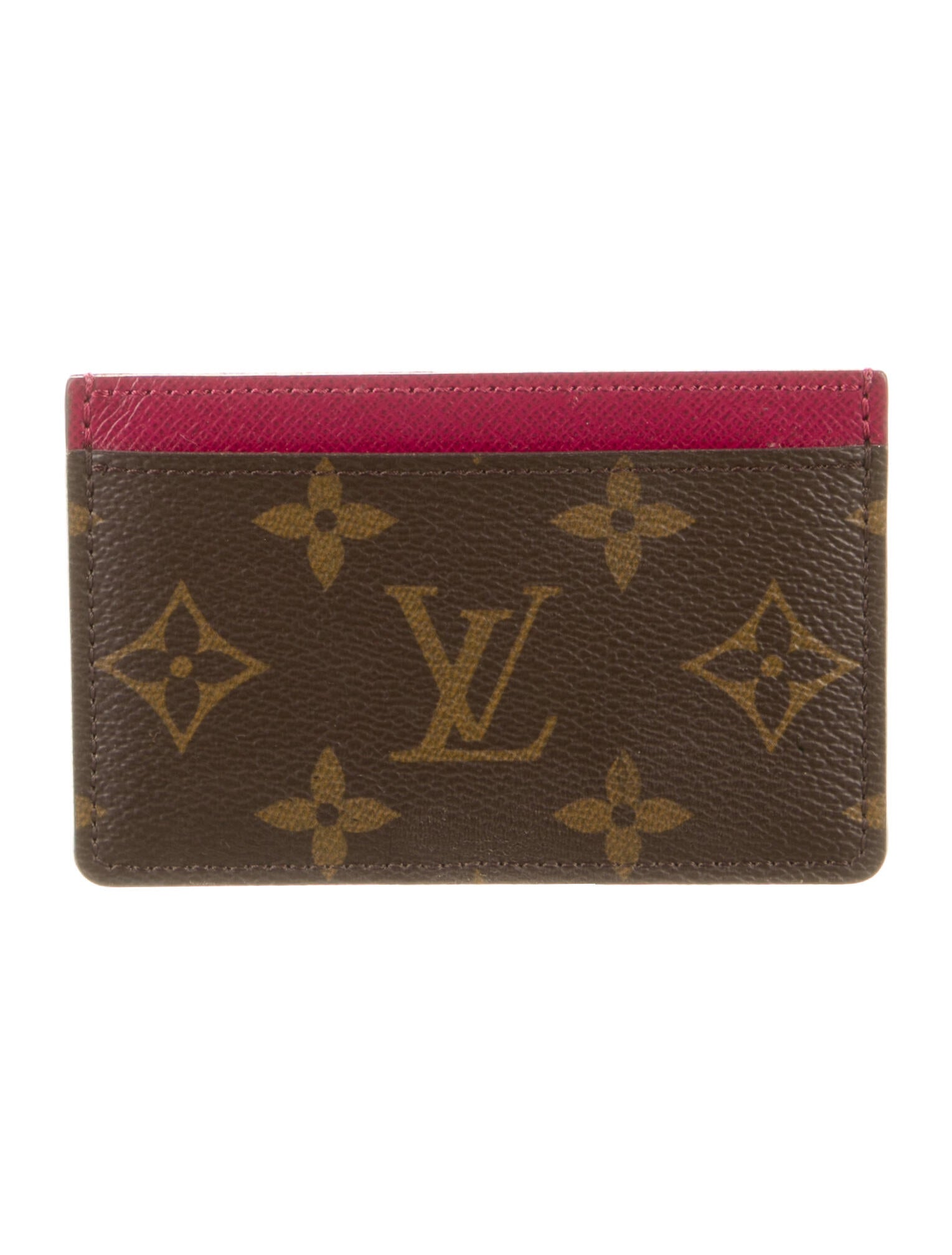 Louis Vuitton LV Monogram Coated Canvas Card Case - Brown Wallets ...