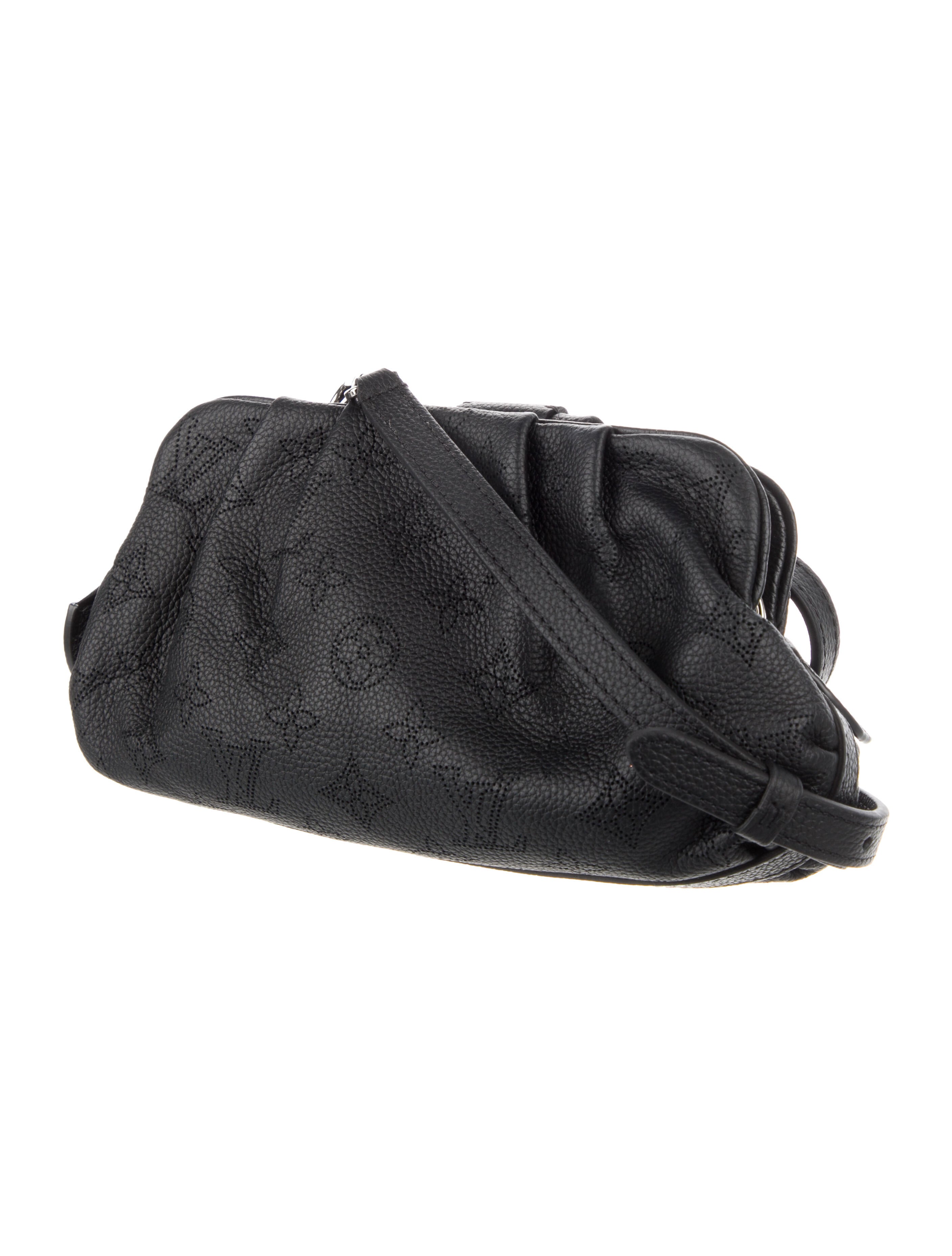 Louis Vuitton Monogram Mahina Mini Scala Pouch - Black Crossbody Bags ...