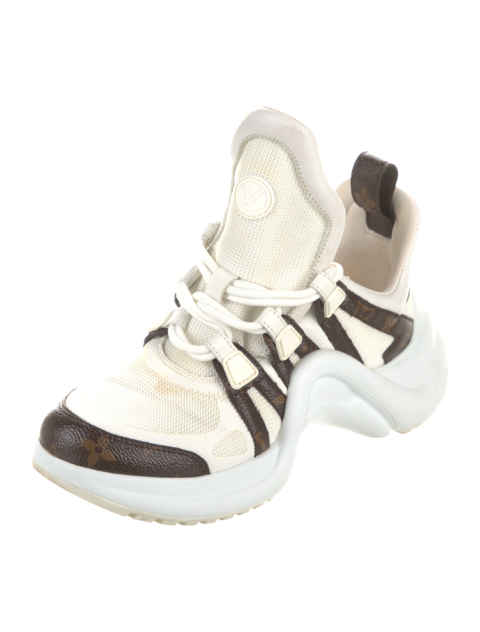 Louis Vuitton LV Monogram Chunky Sneakers - White Sneakers, Shoes ...