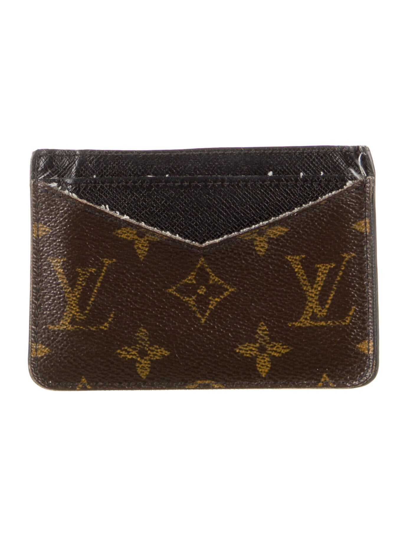 Louis Vuitton LV Monogram Coated Canvas Card Case - Brown Wallets ...