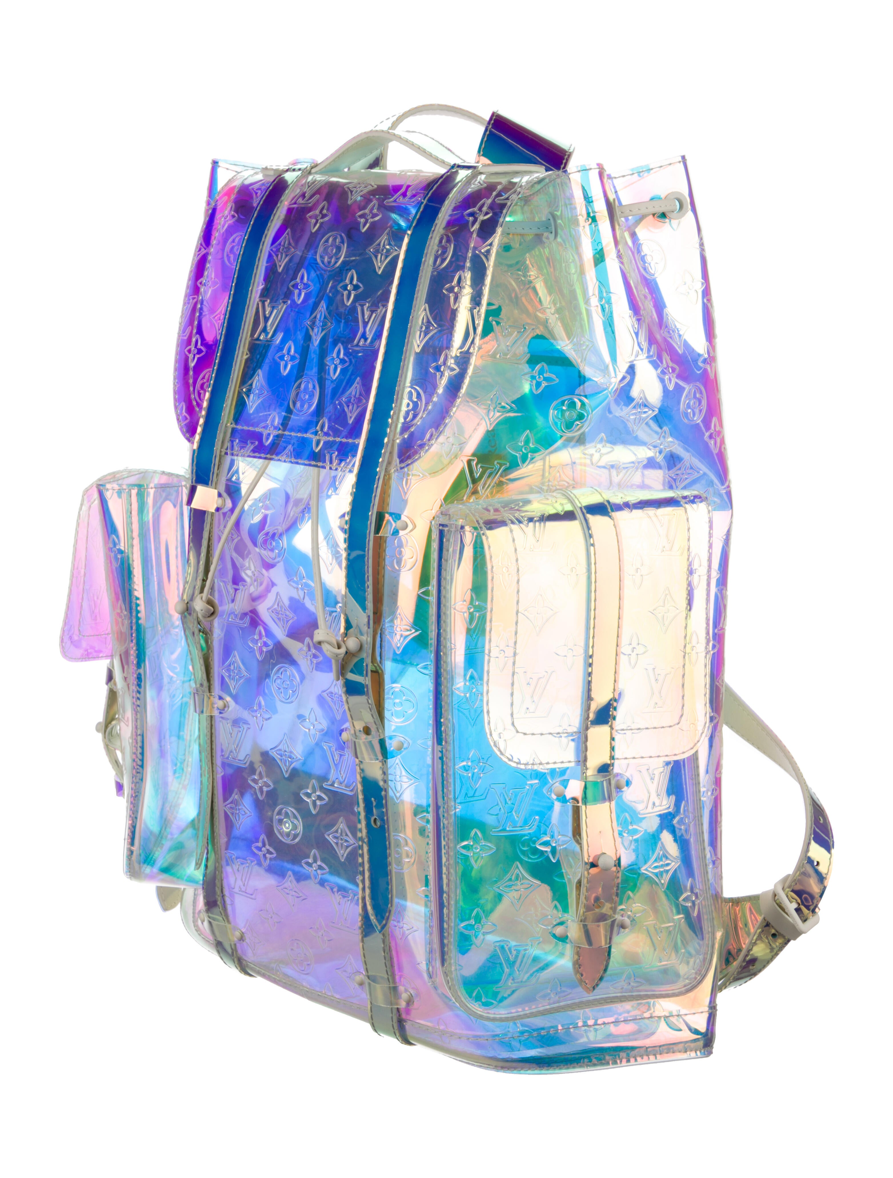 Louis Vuitton Monogram Prism Christopher GM - Clear Backpacks, Bags ...