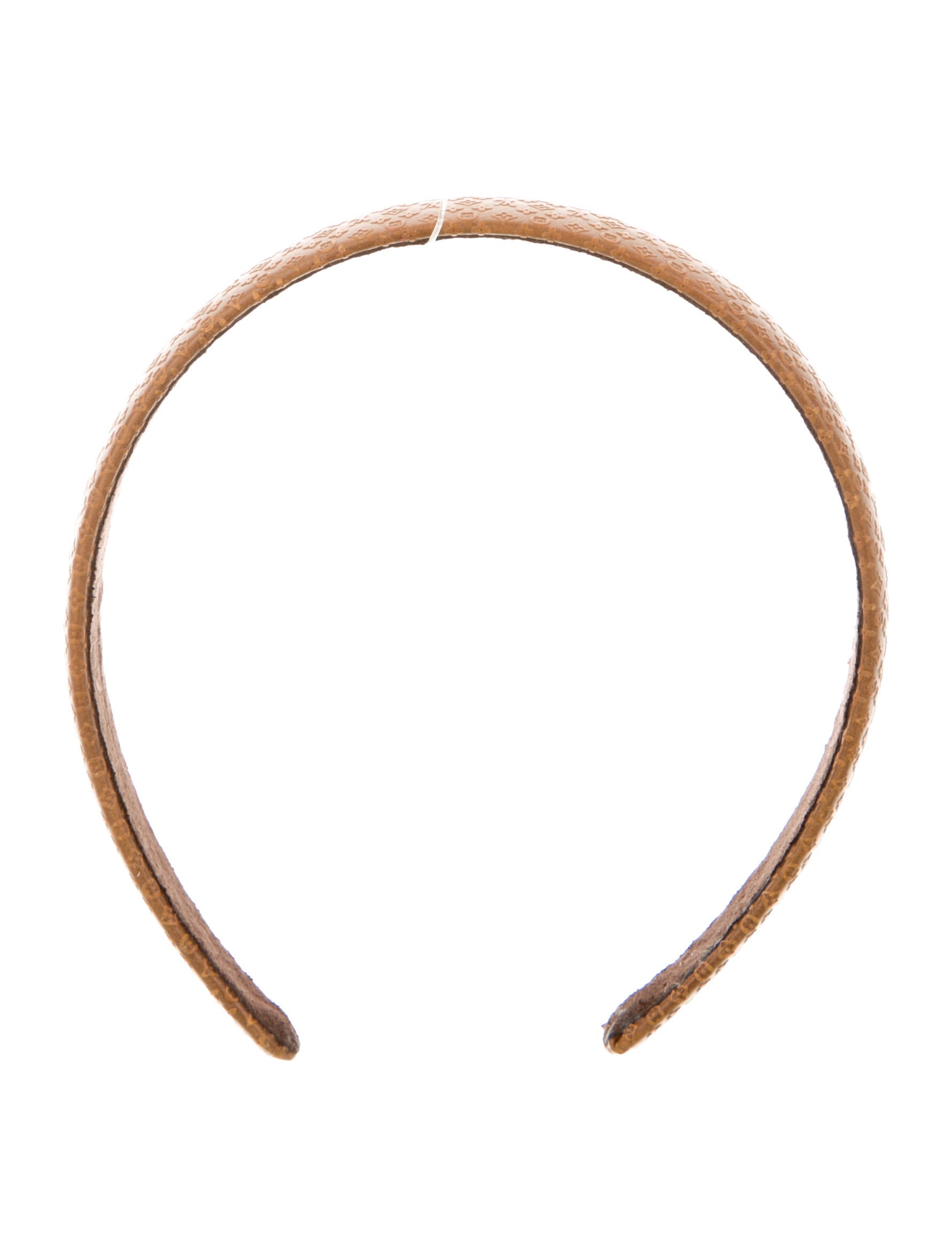 Louis Vuitton Monogram Leather Headband - Brown Hair Accessories ...