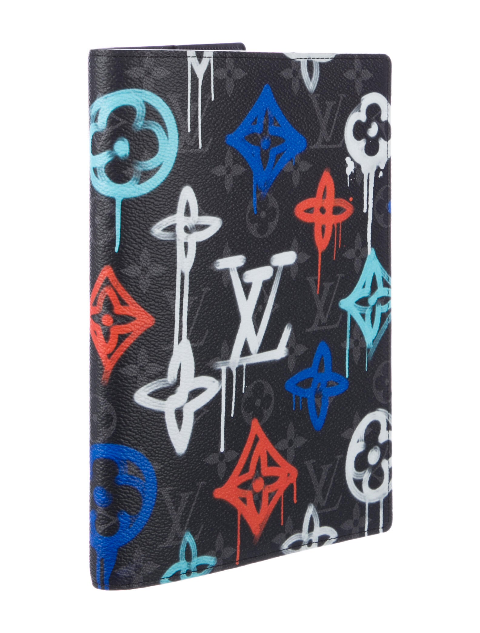 Louis Vuitton Monogram Eclipse Graffiti Auguste Notebook Cover - Black ...