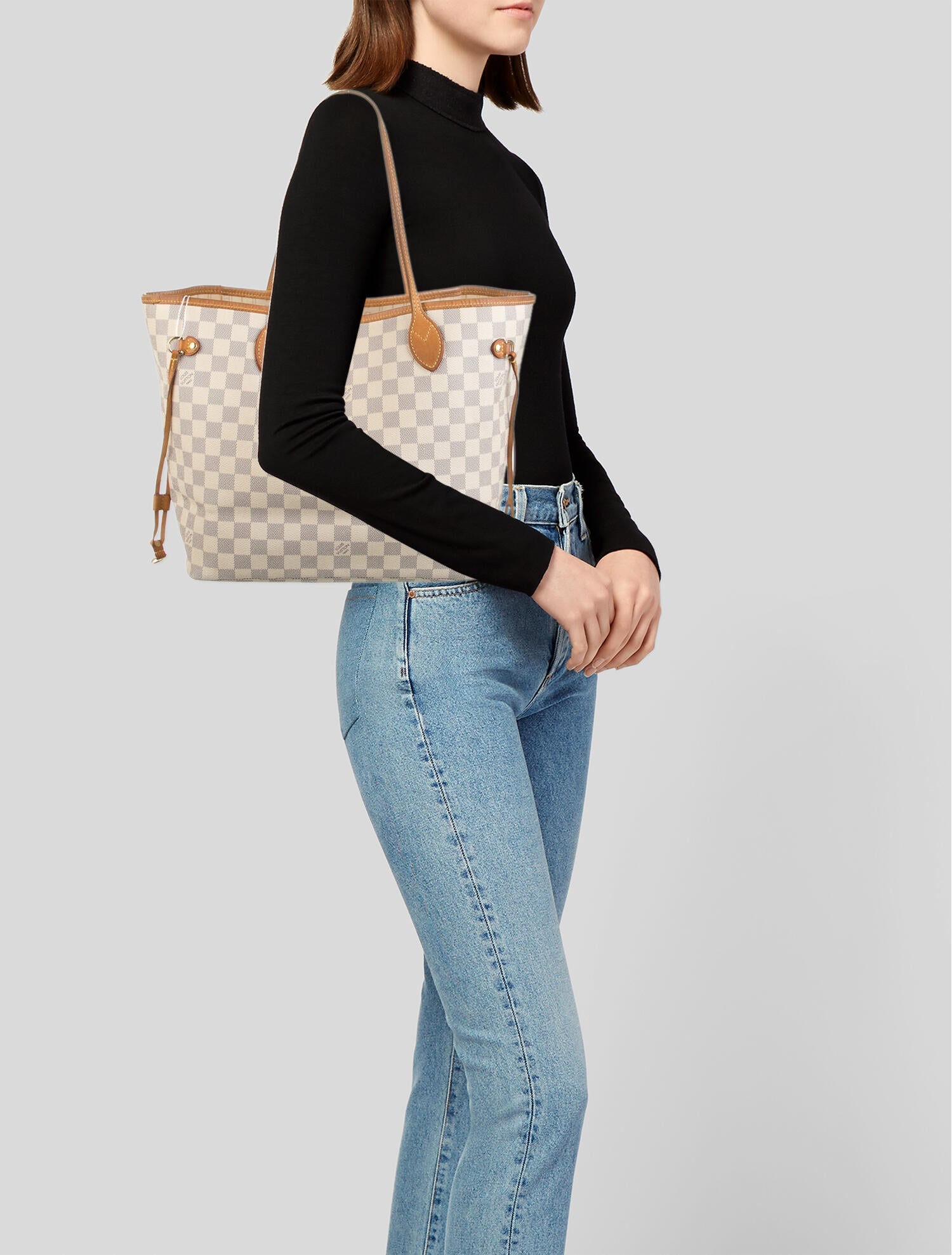 Louis Vuitton 2021 Damier Azur Neverfull MM - Neutrals Totes, Handbags ...