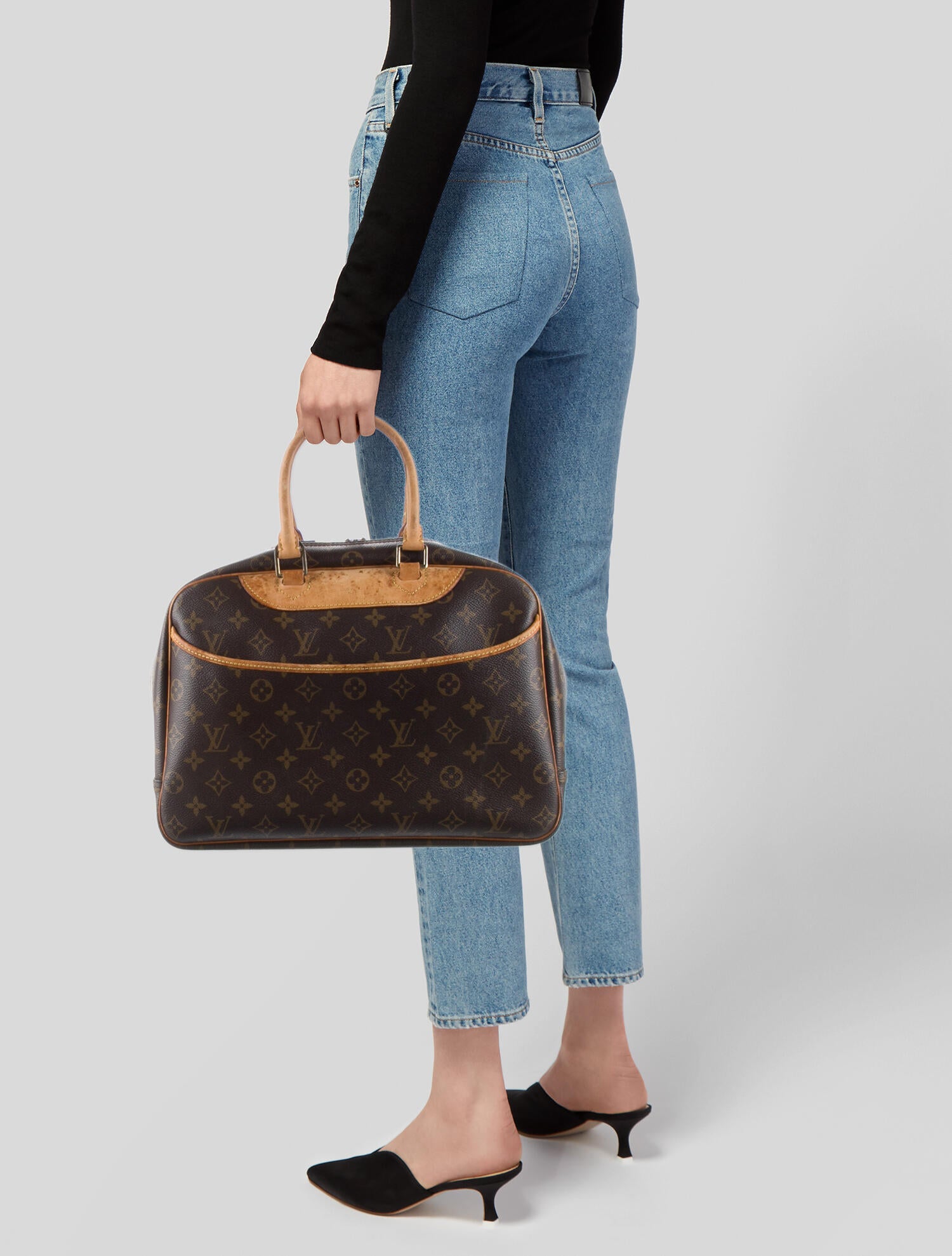 Louis Vuitton Vintage Monogram Deauville - Brown Handle Bags, Handbags ...