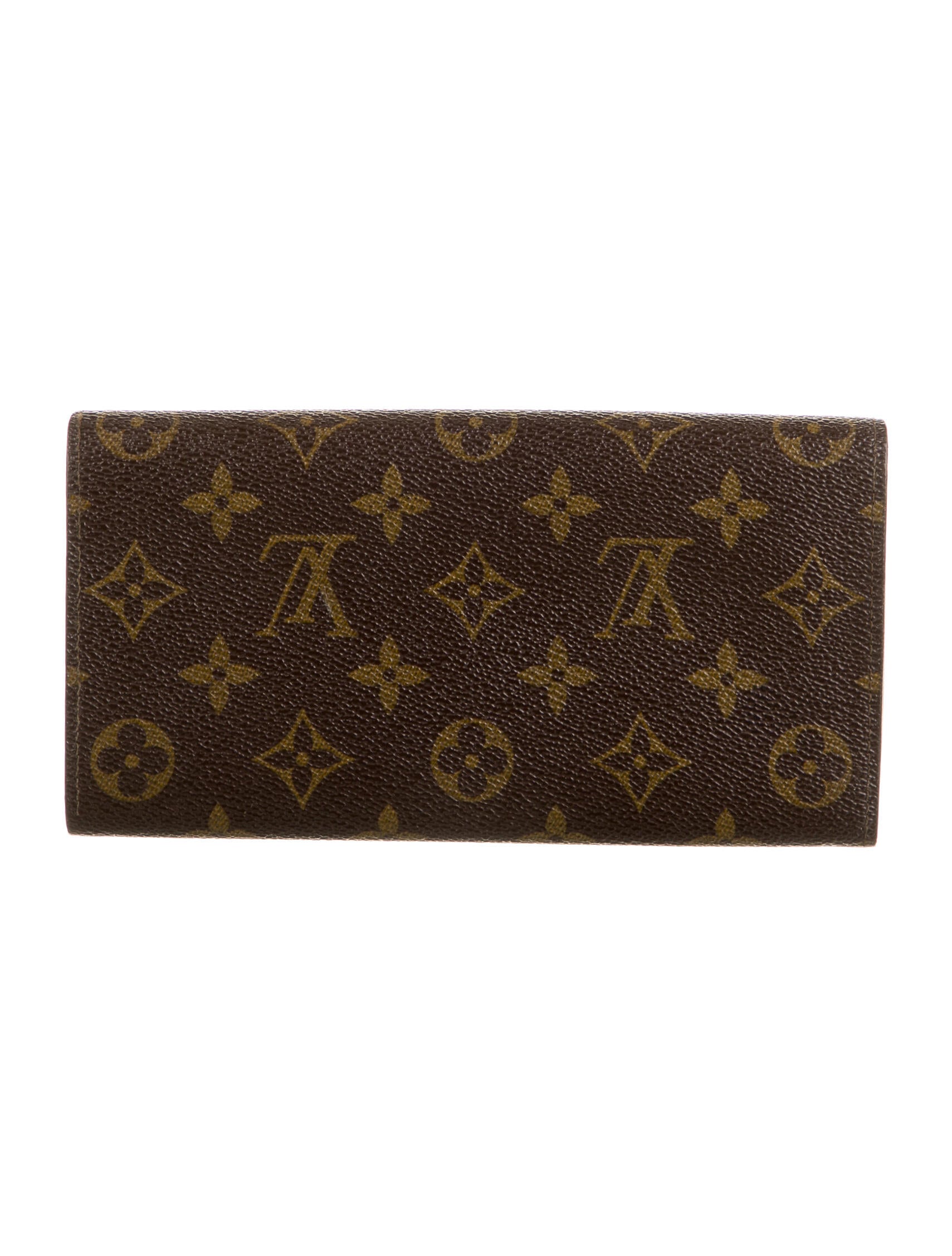 Louis Vuitton LV Monogram Coated Canvas International Wallet - Brown ...