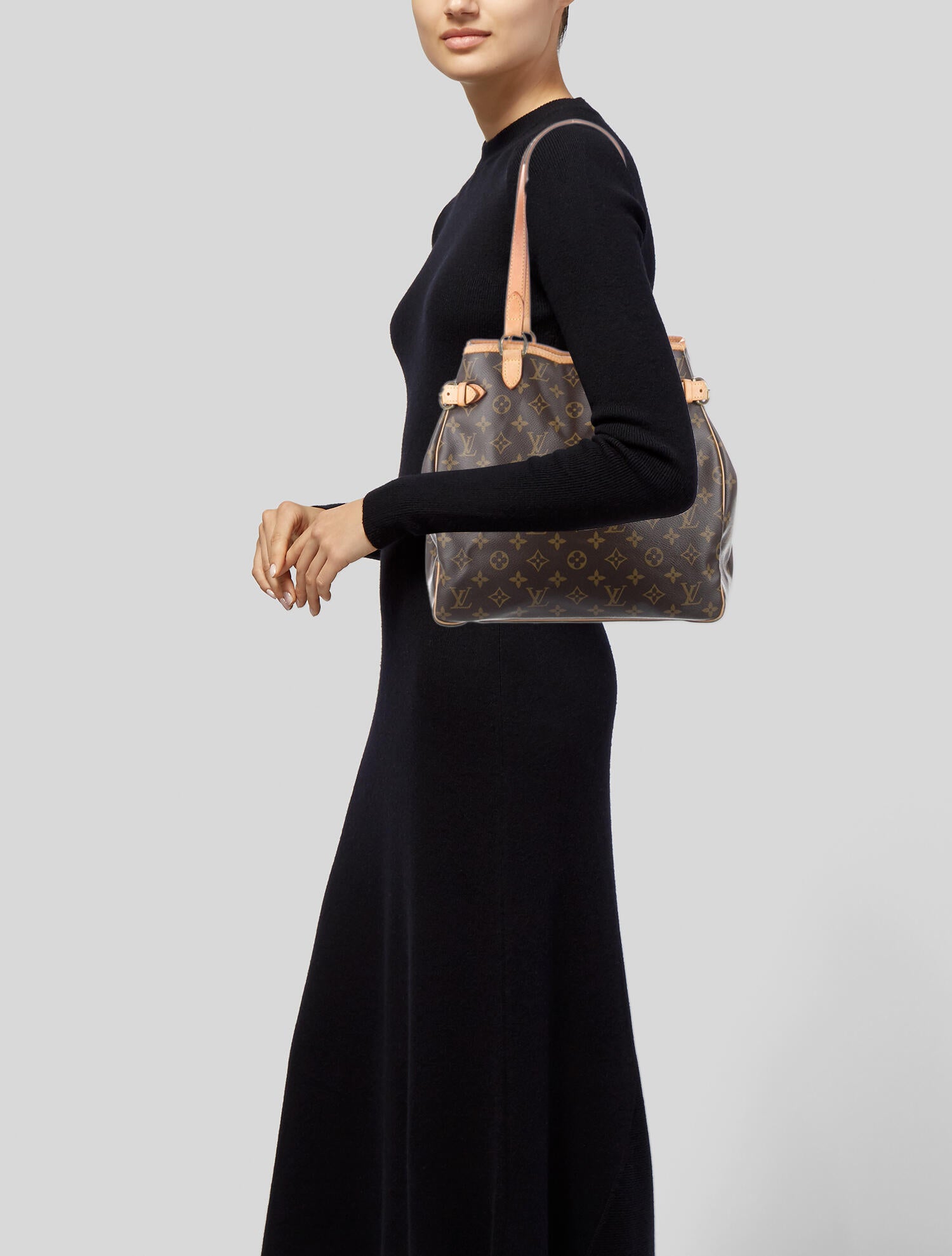 Louis Vuitton Vintage Monogram Vertical Batignolles - Brown Totes ...