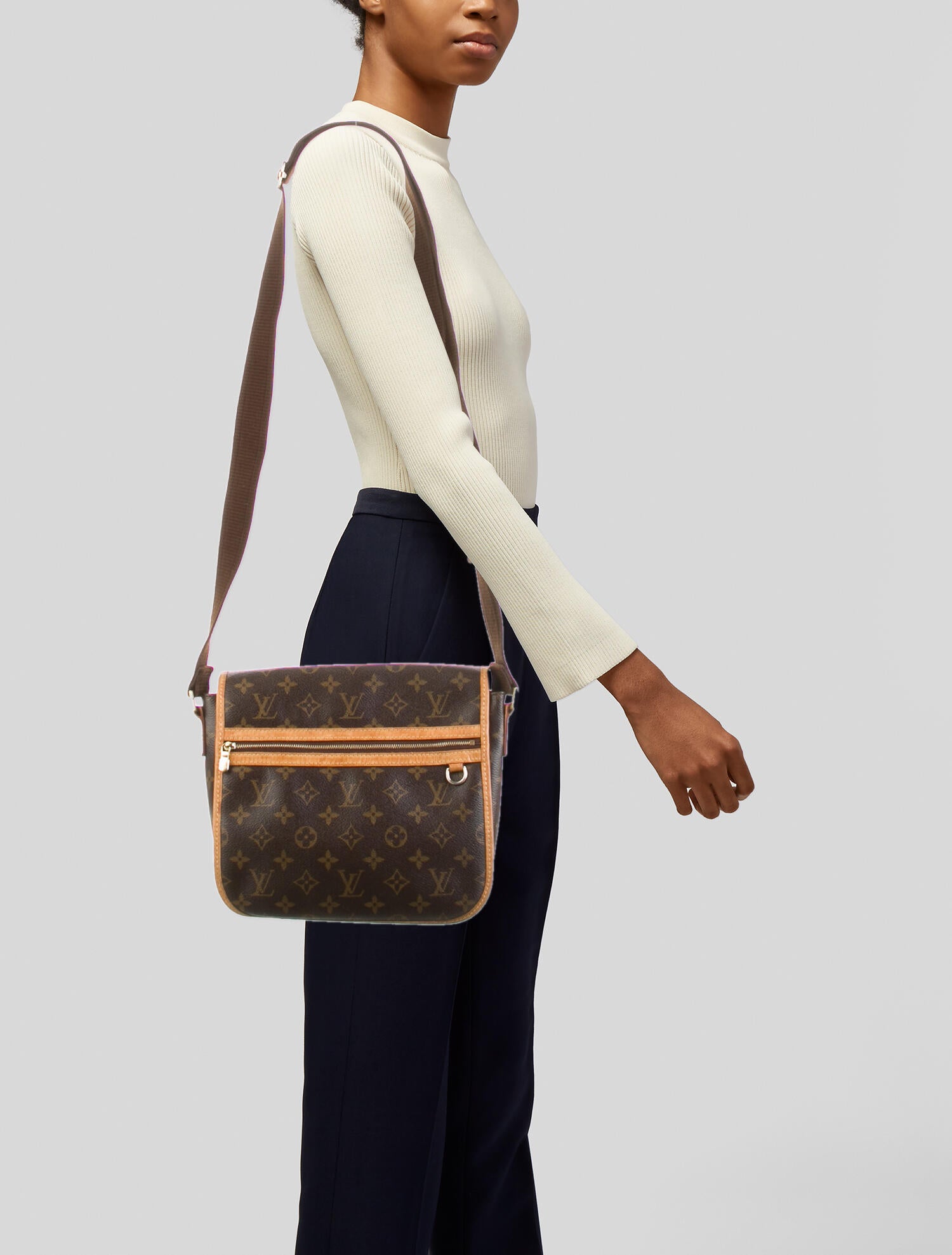 Louis Vuitton Monogram Bosphore PM - Brown Crossbody Bags, Handbags ...