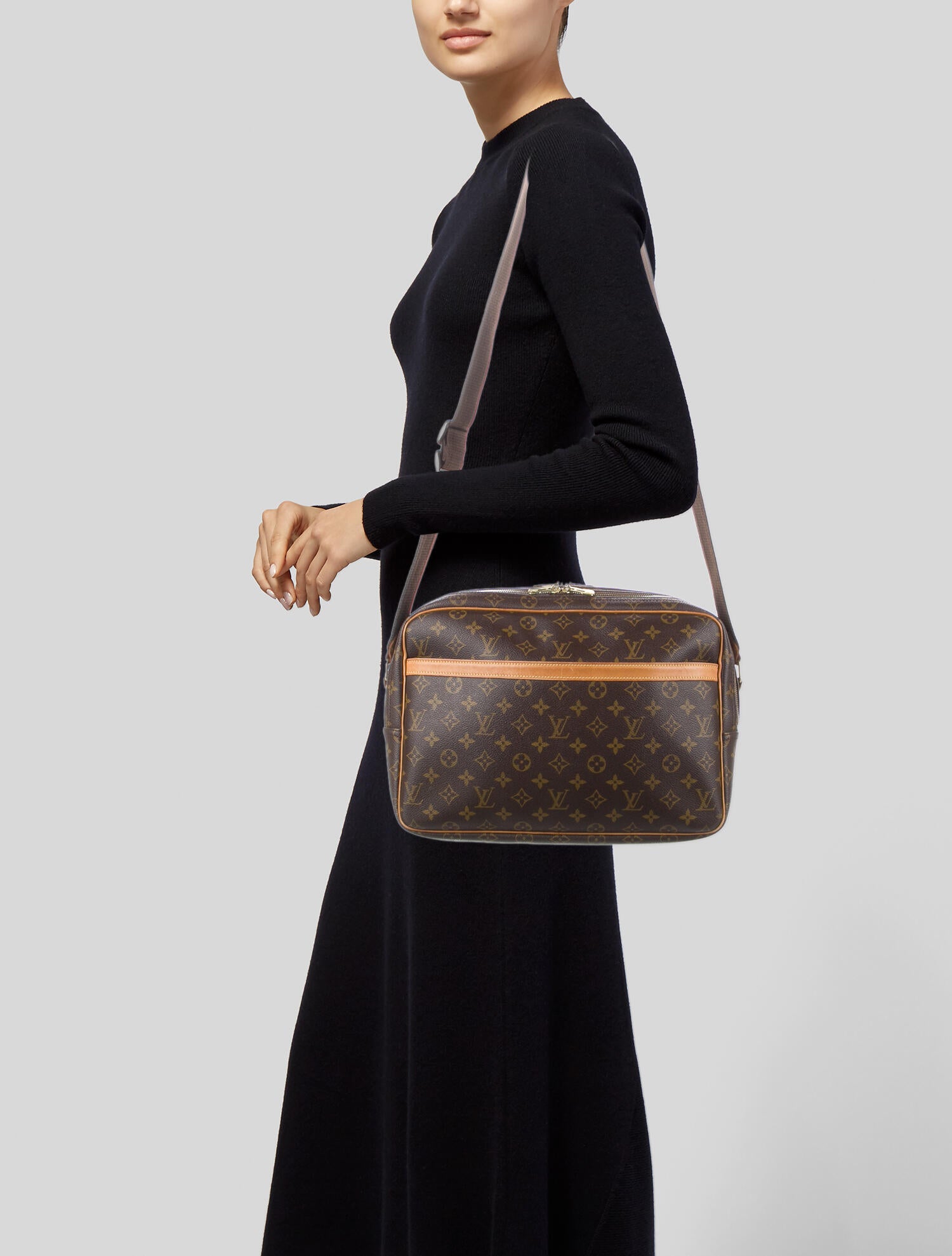Louis Vuitton Monogram Reporter Bag GM - Brown Crossbody Bags, Handbags ...