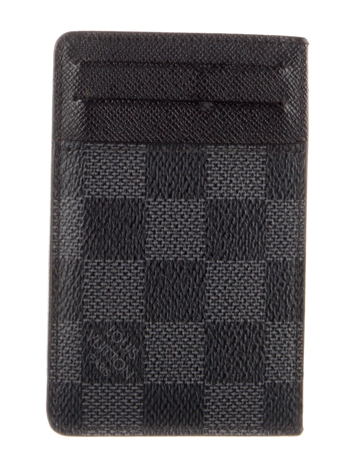 Louis Vuitton Damier Graphite Pattern Coated Canvas Card Case - Black ...