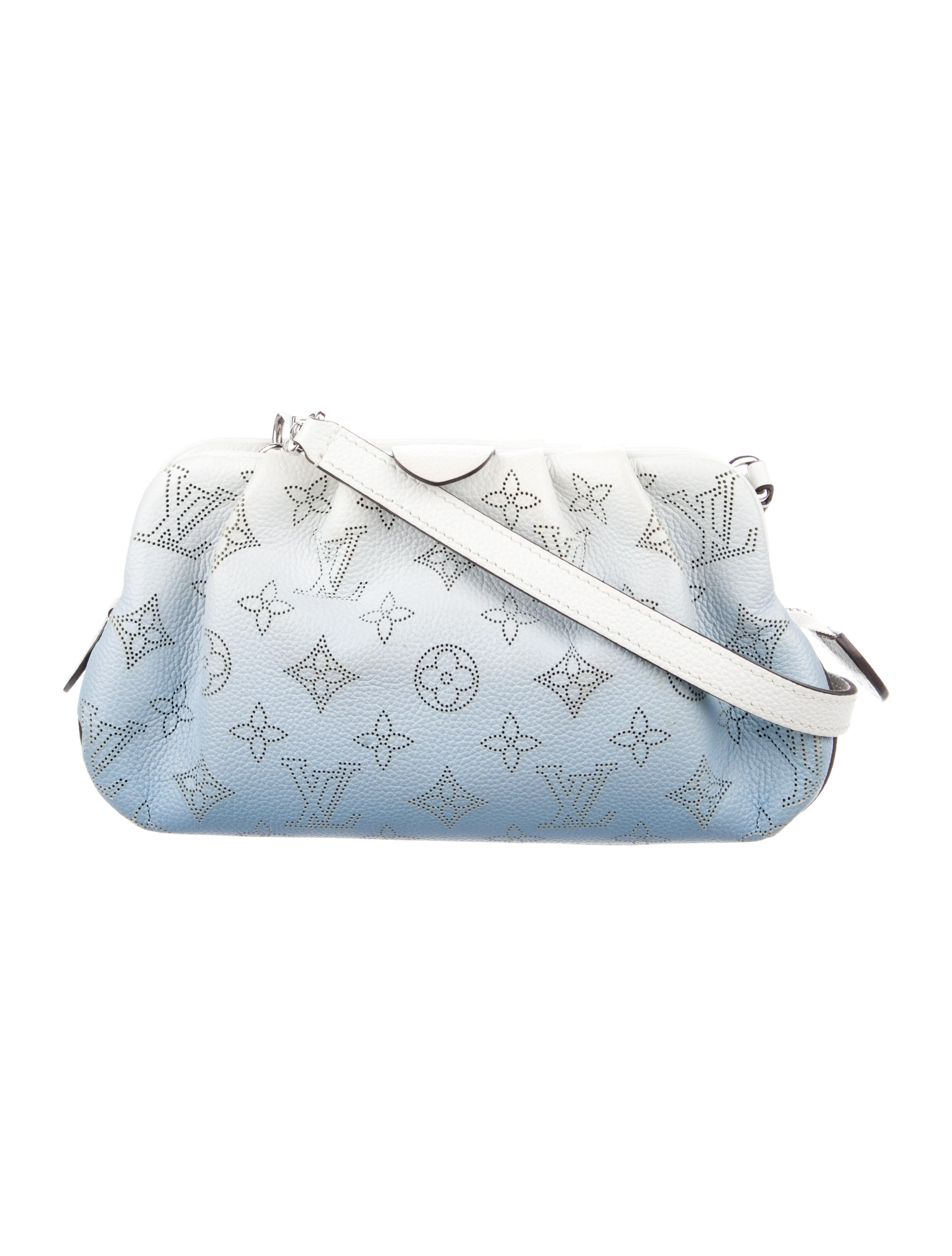 Louis Vuitton Monogram Mahina Mini Scala Pouch - Blue Crossbody Bags ...