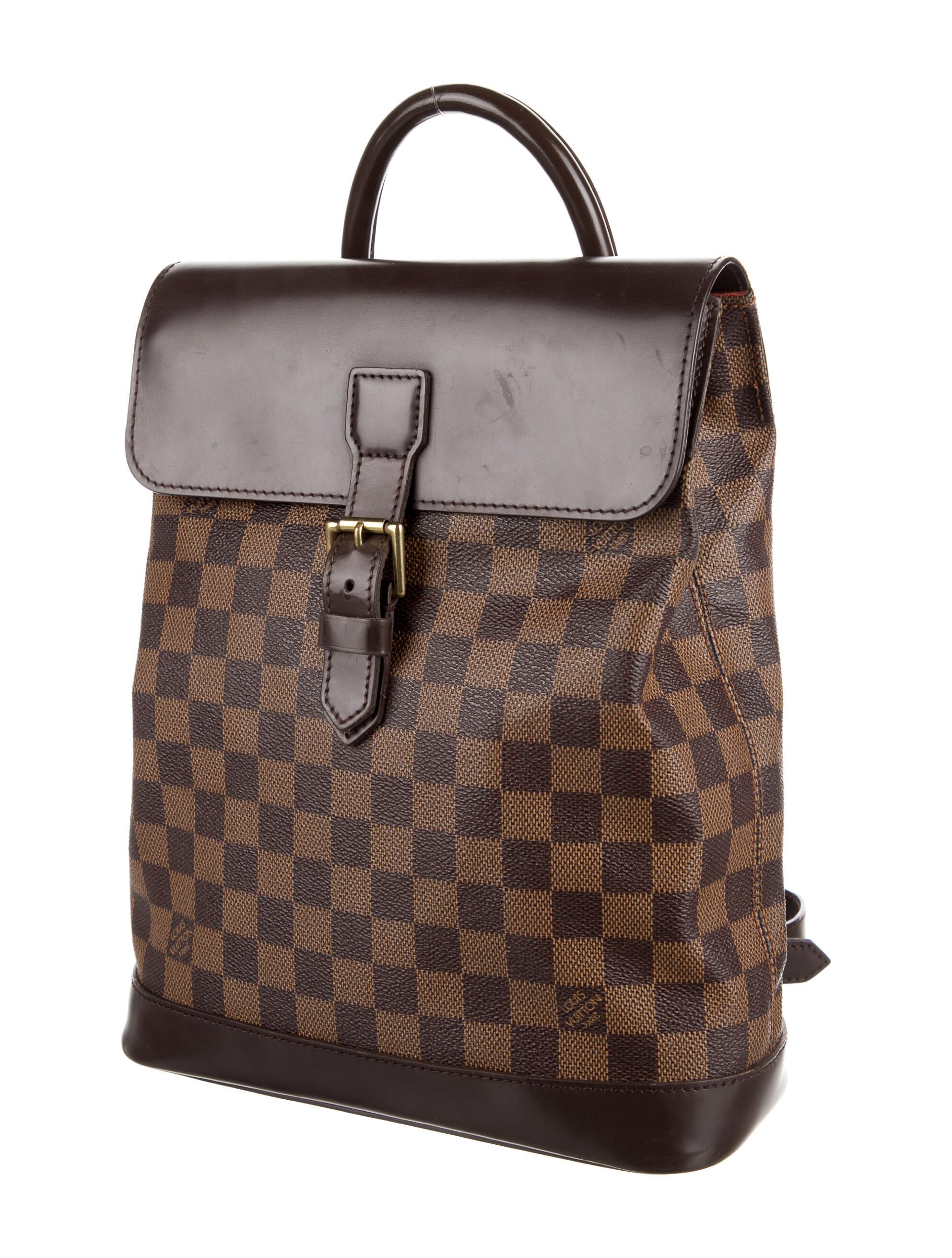 Louis Vuitton Damier Ebene Soho Backpack - Brown Backpacks, Handbags ...