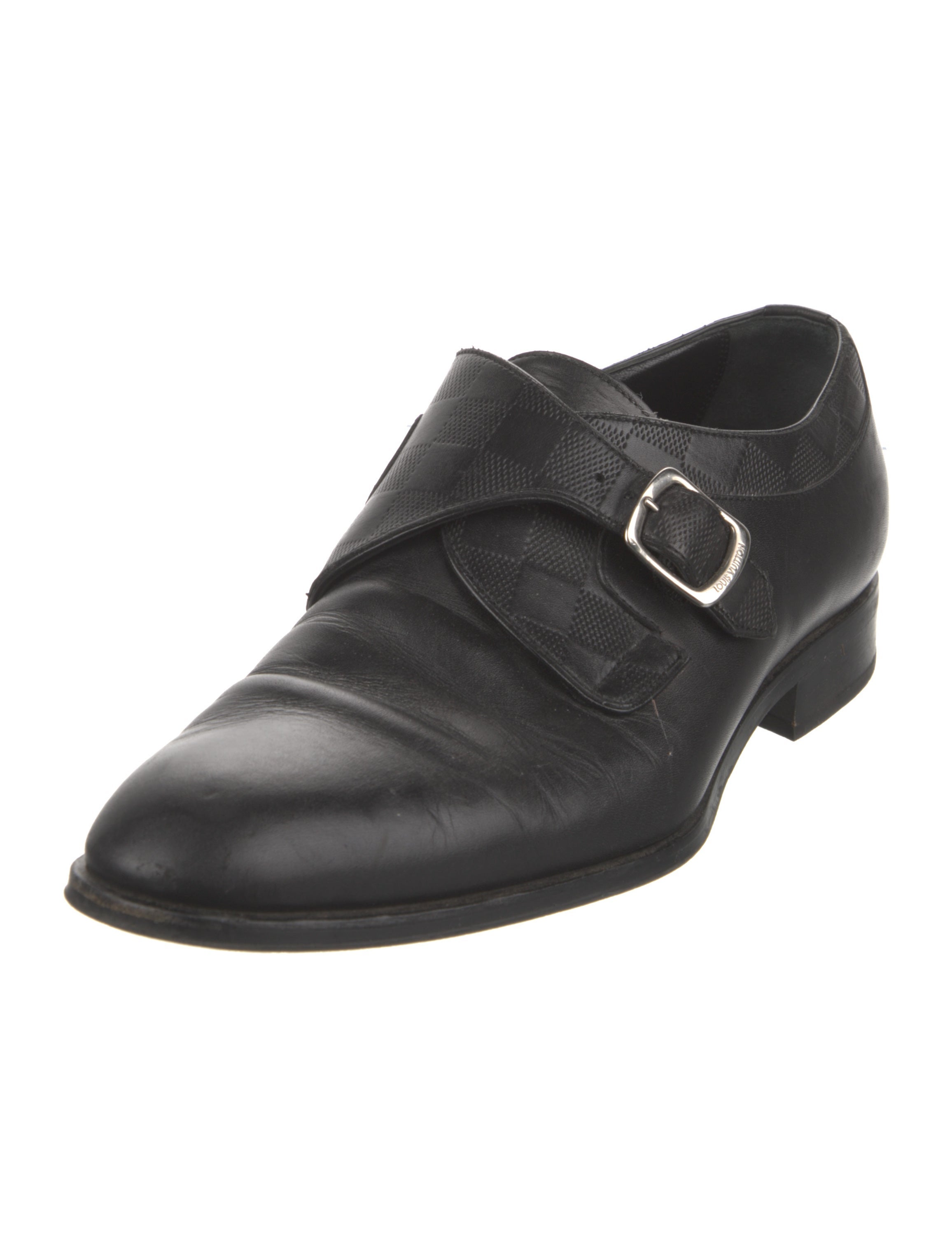 Louis Vuitton Leather Monk Straps - Black Monk Straps, Shoes ...