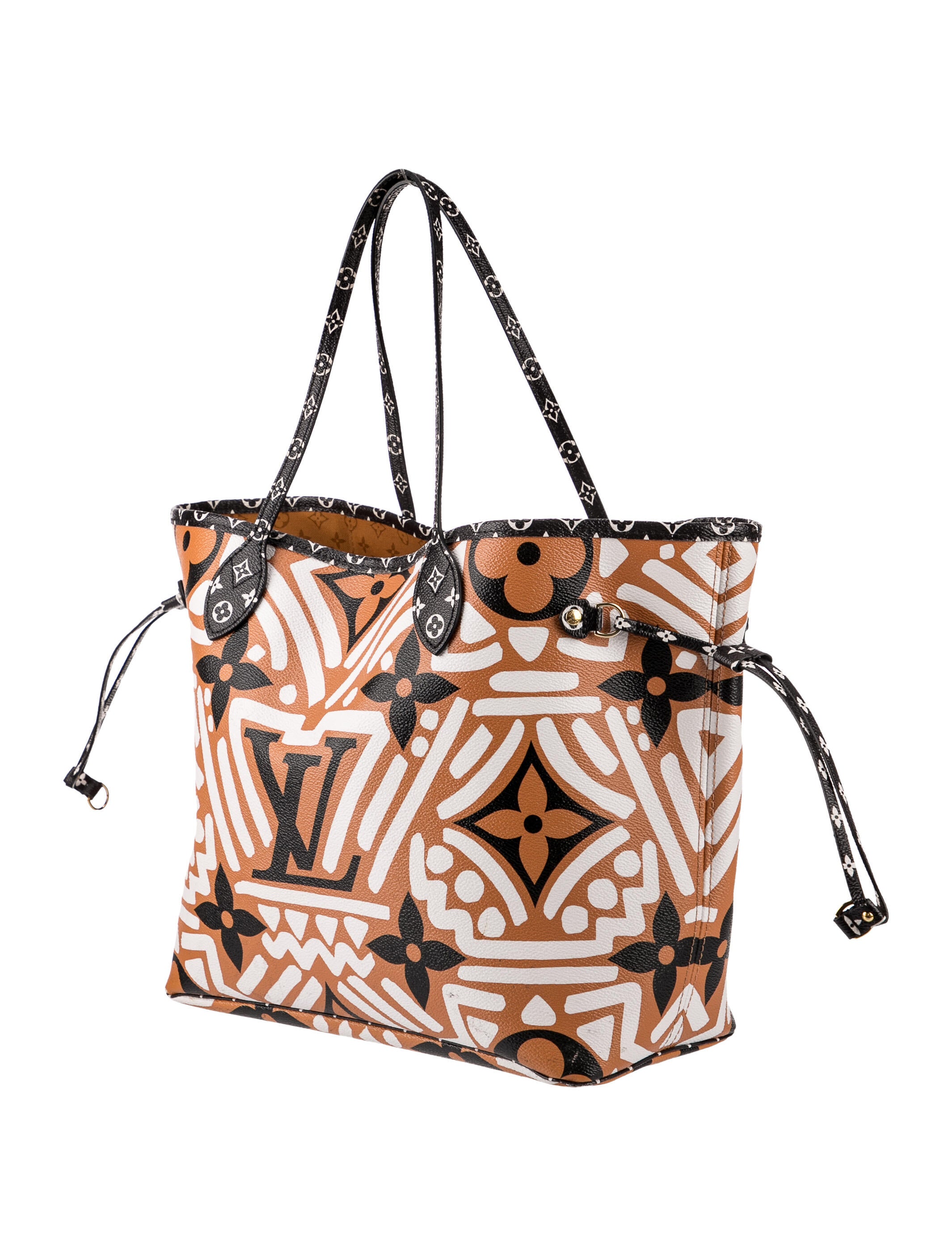 Louis Vuitton Giant Monogram Crafty Neverfull MM w/ Pouch - Orange ...