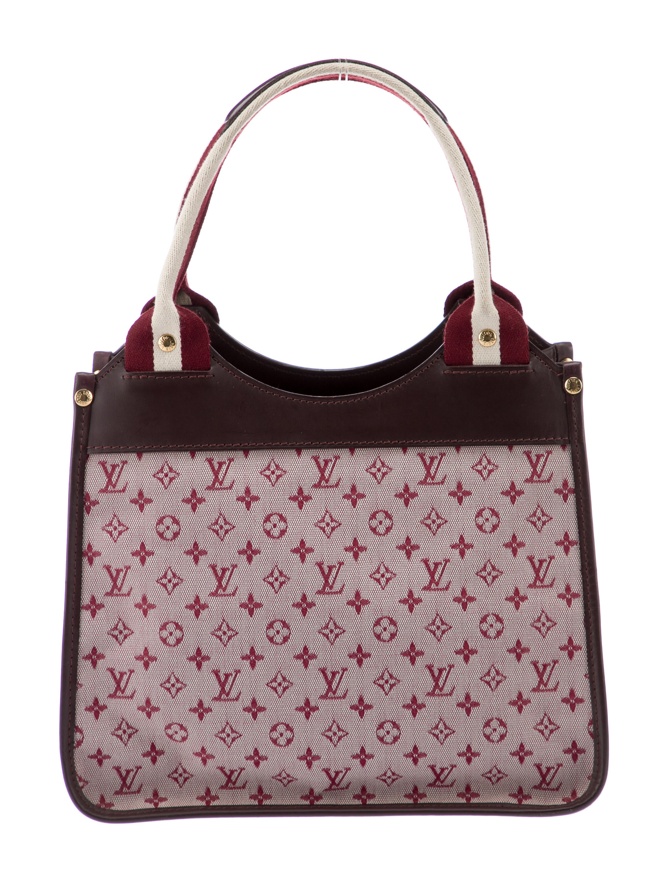 Louis Vuitton Vintage Monogram Mini Lin Sac Kathleen - Burgundy Handle ...