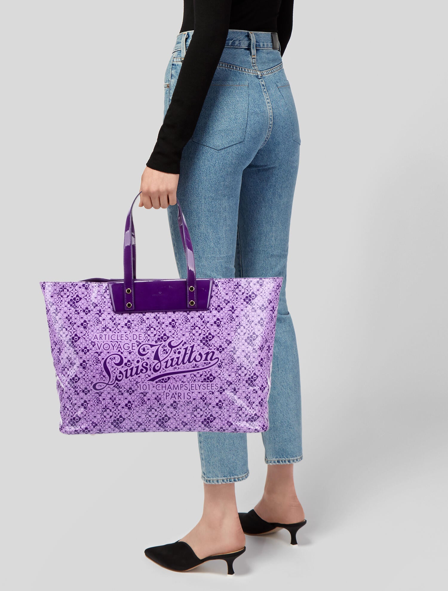 Louis Vuitton x Takashi Murakami Cosmic Blossom GM - Purple Totes ...