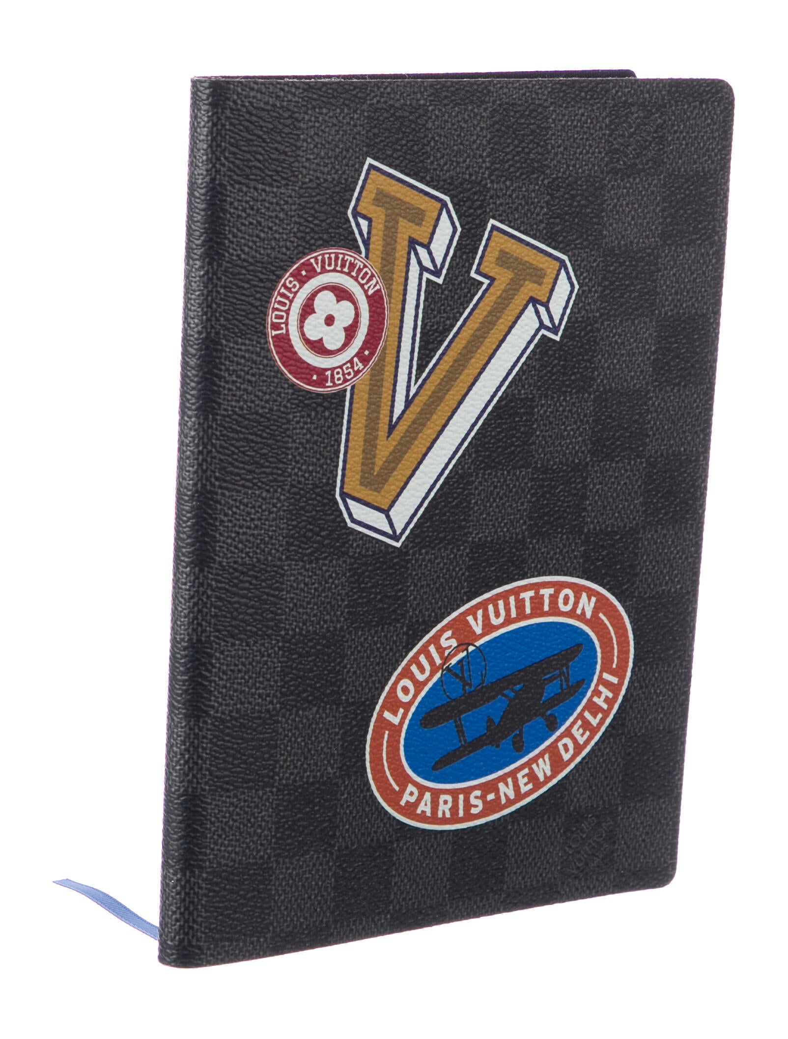 Louis Vuitton Damier Graphite LV League Clemence MM Notebook - Black ...