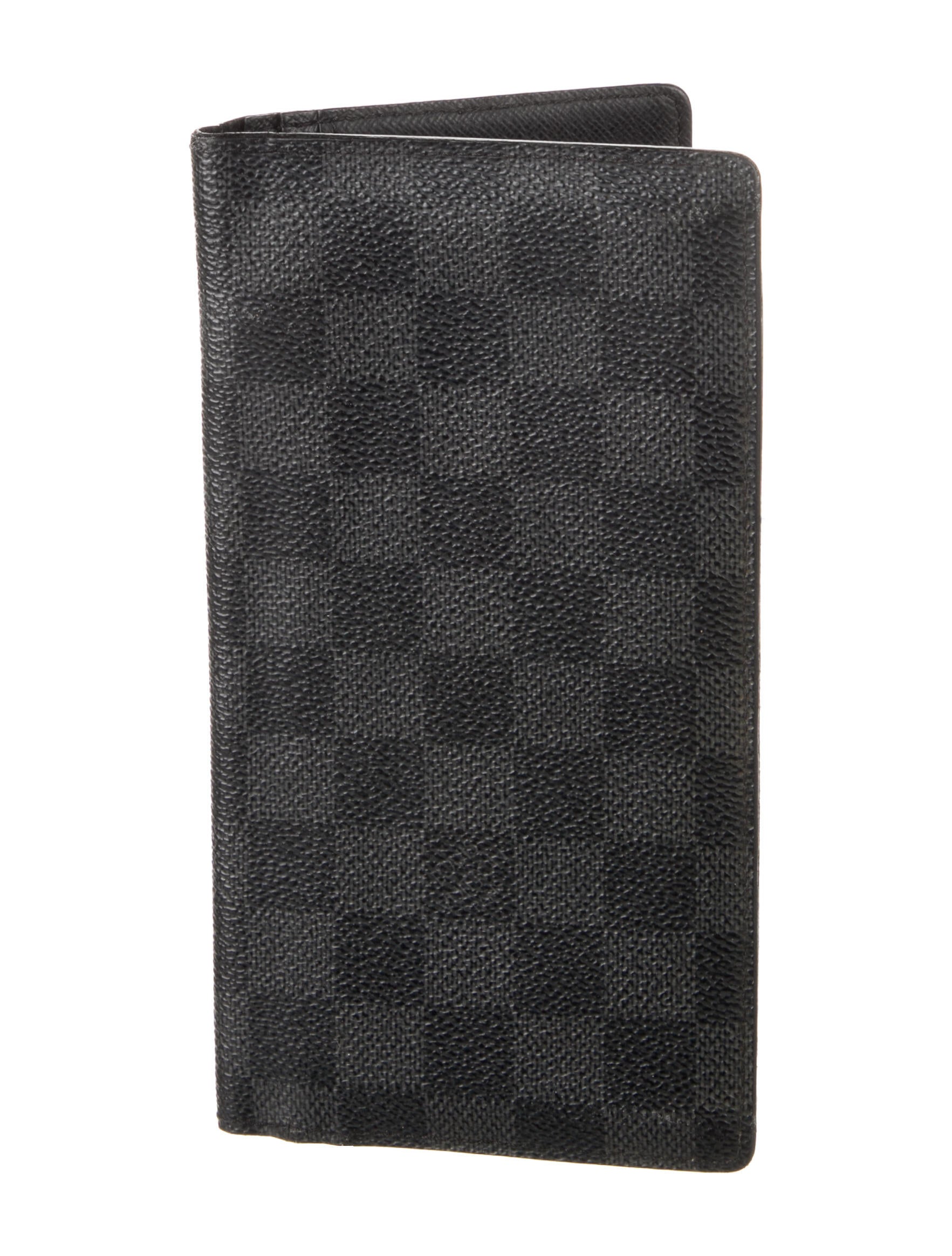 Louis Vuitton 2012 Damier Graphite Pattern Brazza Wallet - Black ...