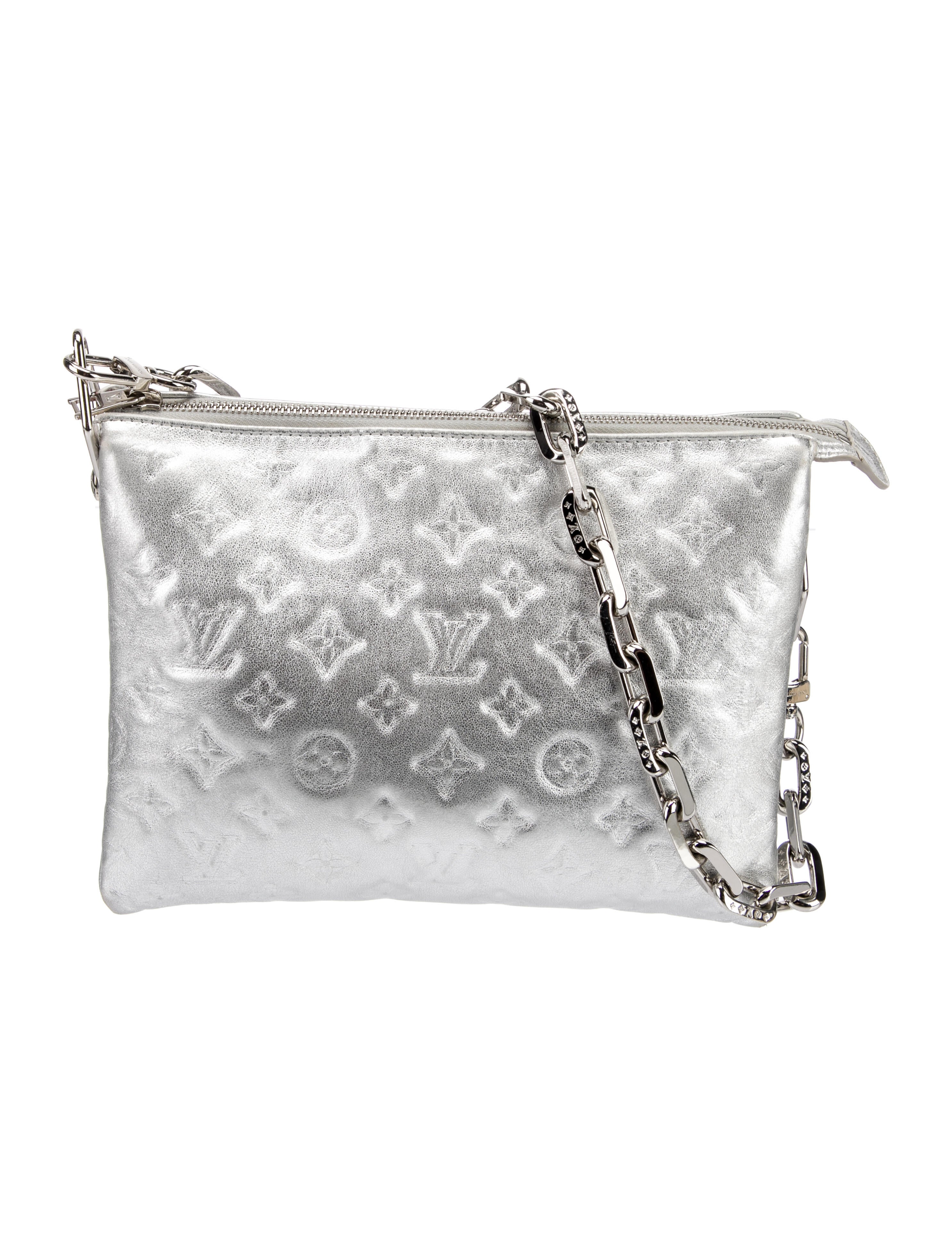 Louis Vuitton Monogram Embossed Coussin PM - Metallic Shoulder Bags ...