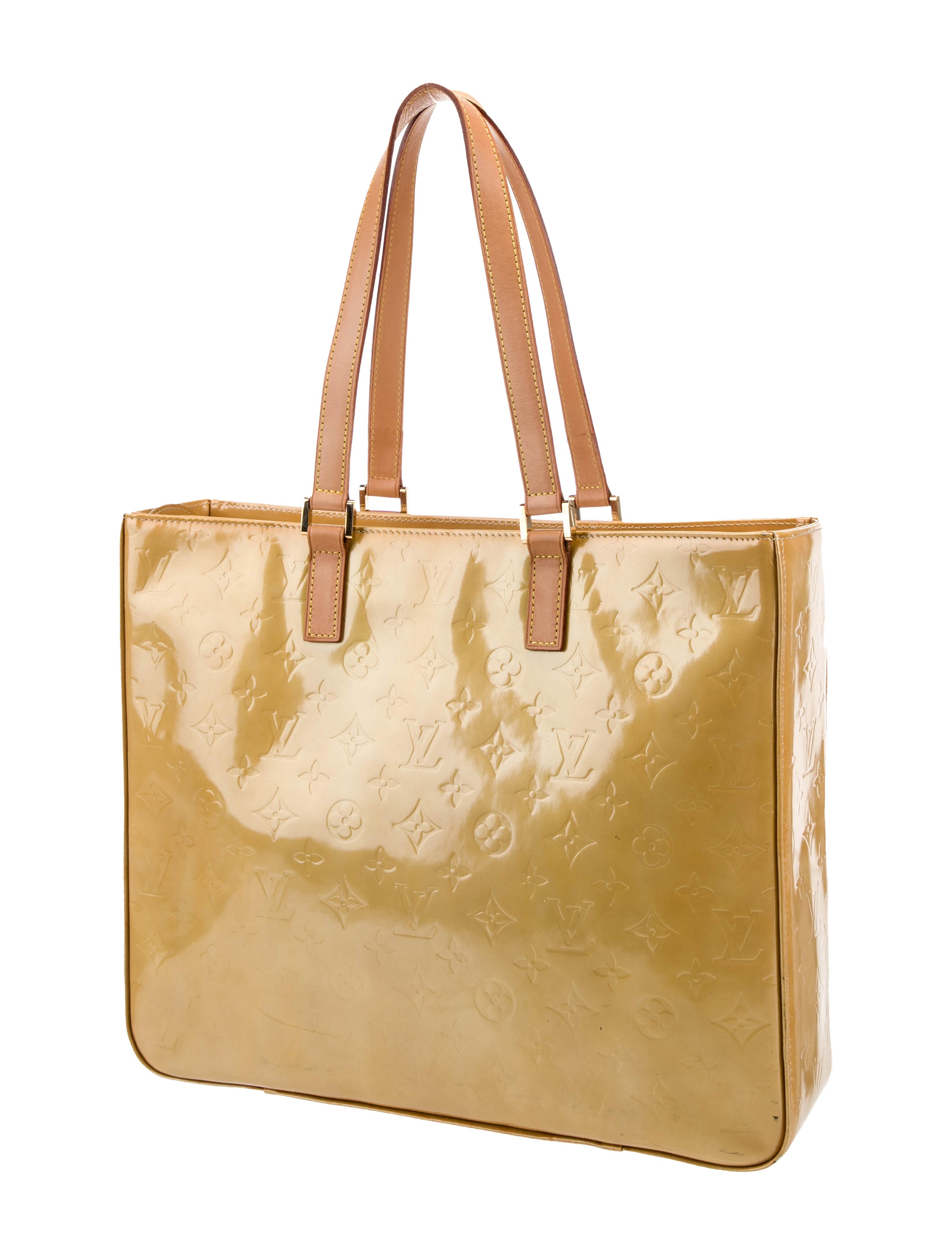 Louis Vuitton Vintage Monogram Vernis Columbus - Yellow Totes, Handbags ...