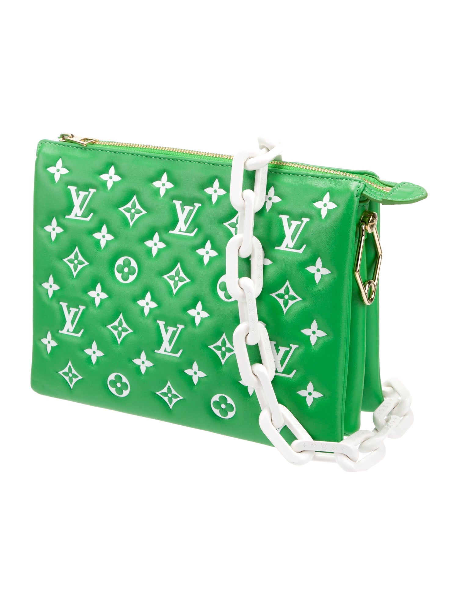 Louis Vuitton LV Match Monogram Coussin PM / Strap - Green Shoulder ...