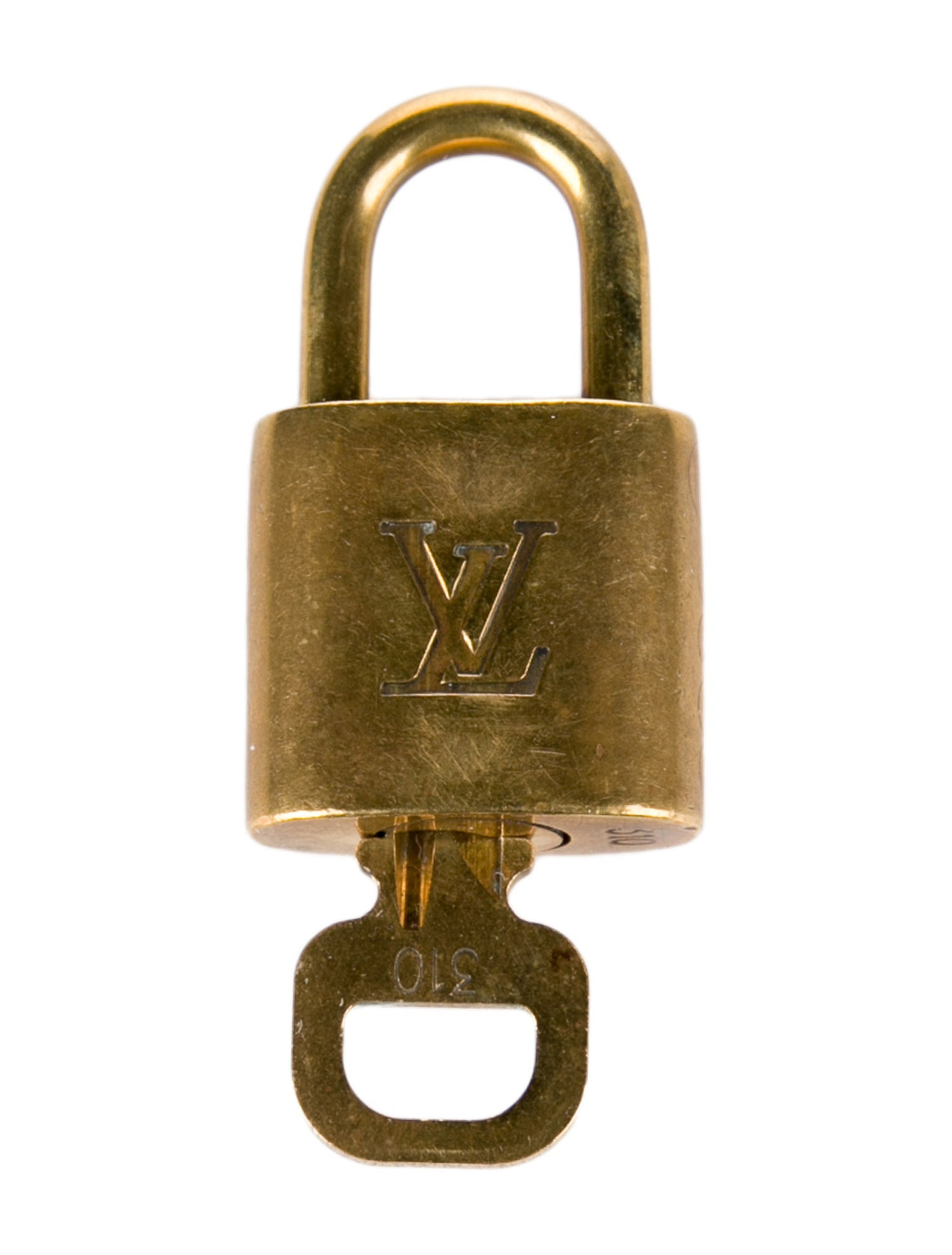 Louis Vuitton Brass Lock & Key Set - Gold Bag Accessories, Accessories ...