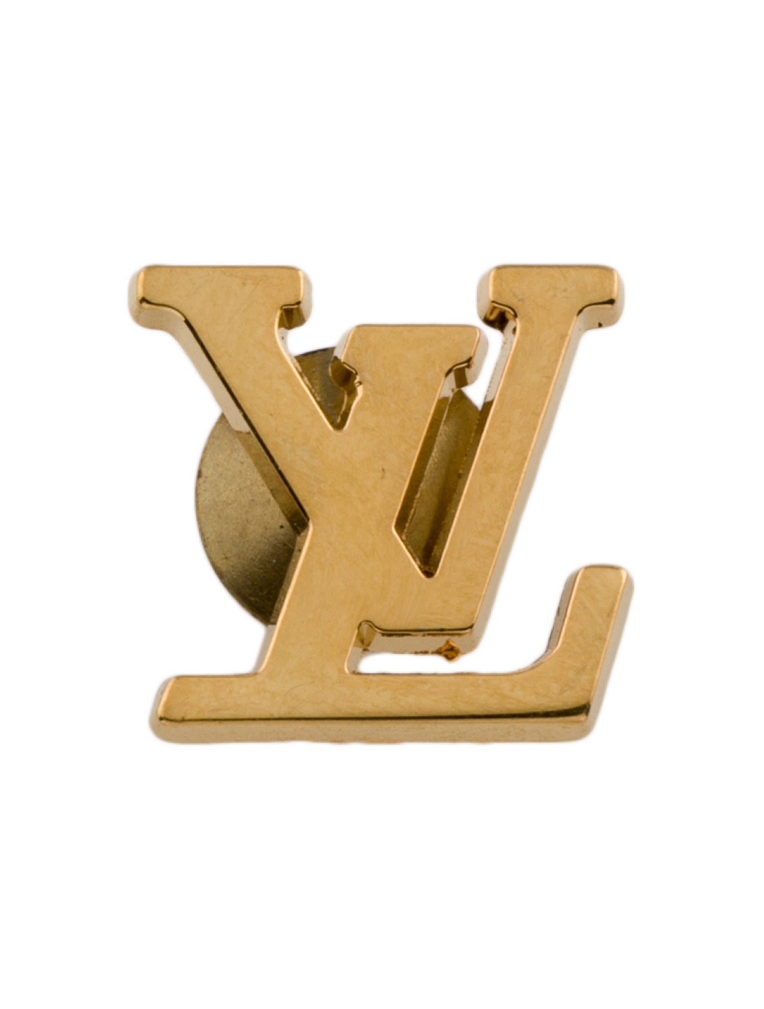 Louis Vuitton LV Logo Lapel Pin - Brass Lapel Pin, Pins - LOU822868 ...