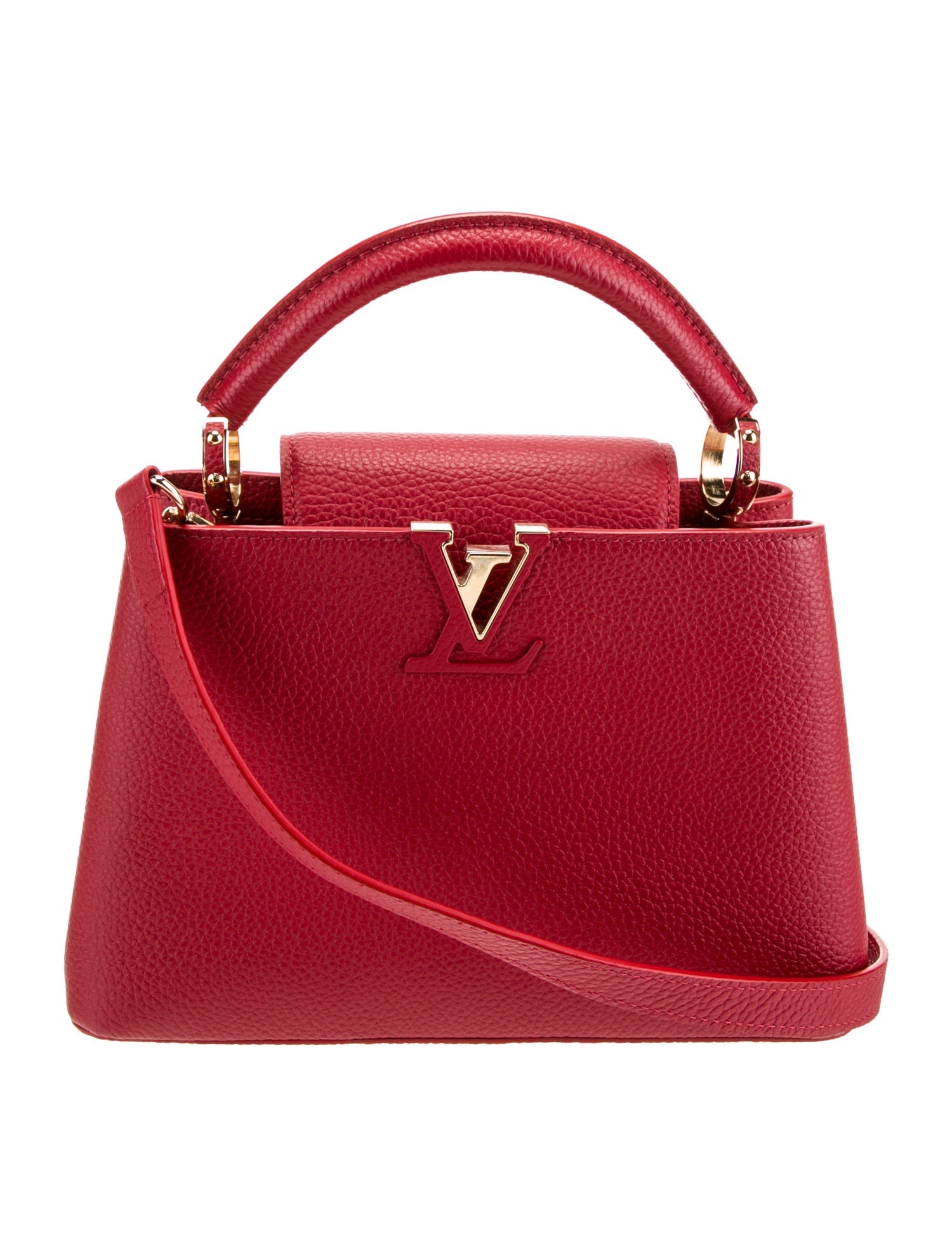 Louis Vuitton Ostrich Taurillon Mini Capucines - Green Handle Bags ...