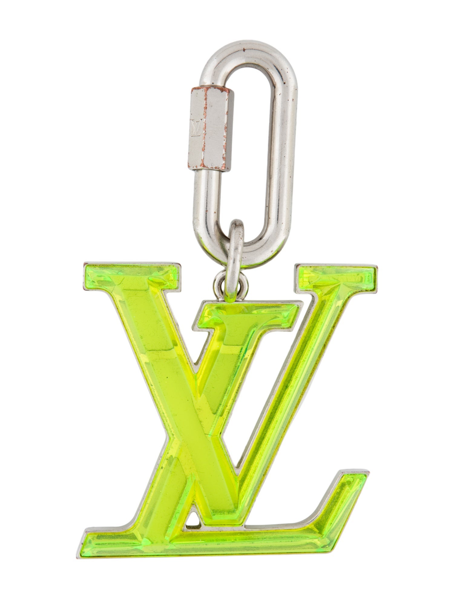 Louis Vuitton Neon LV Prism Bag Charm and Key Holder - Green Keychains ...