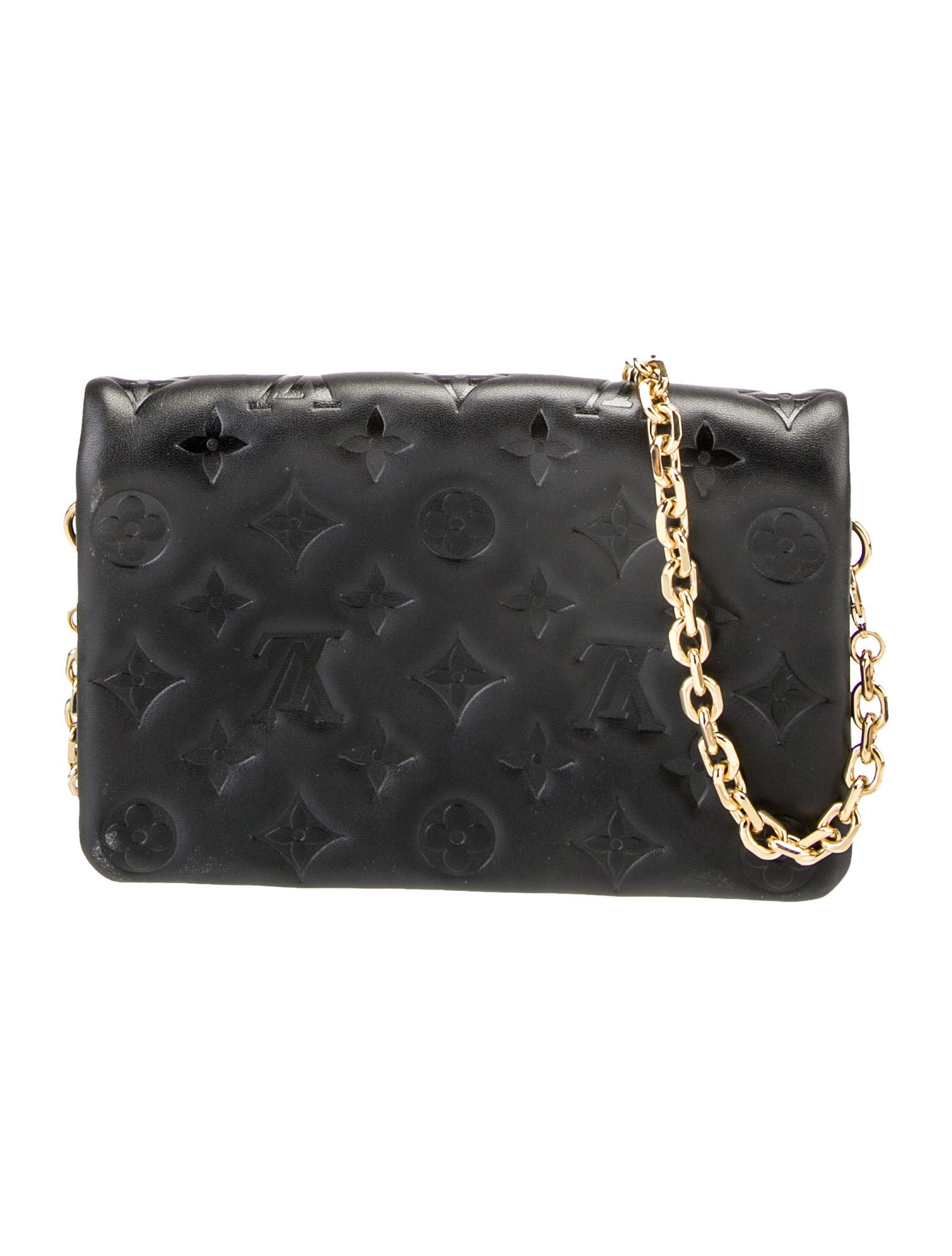 Louis Vuitton Monogram Embossed Pochette Coussin - Metallic Crossbody ...