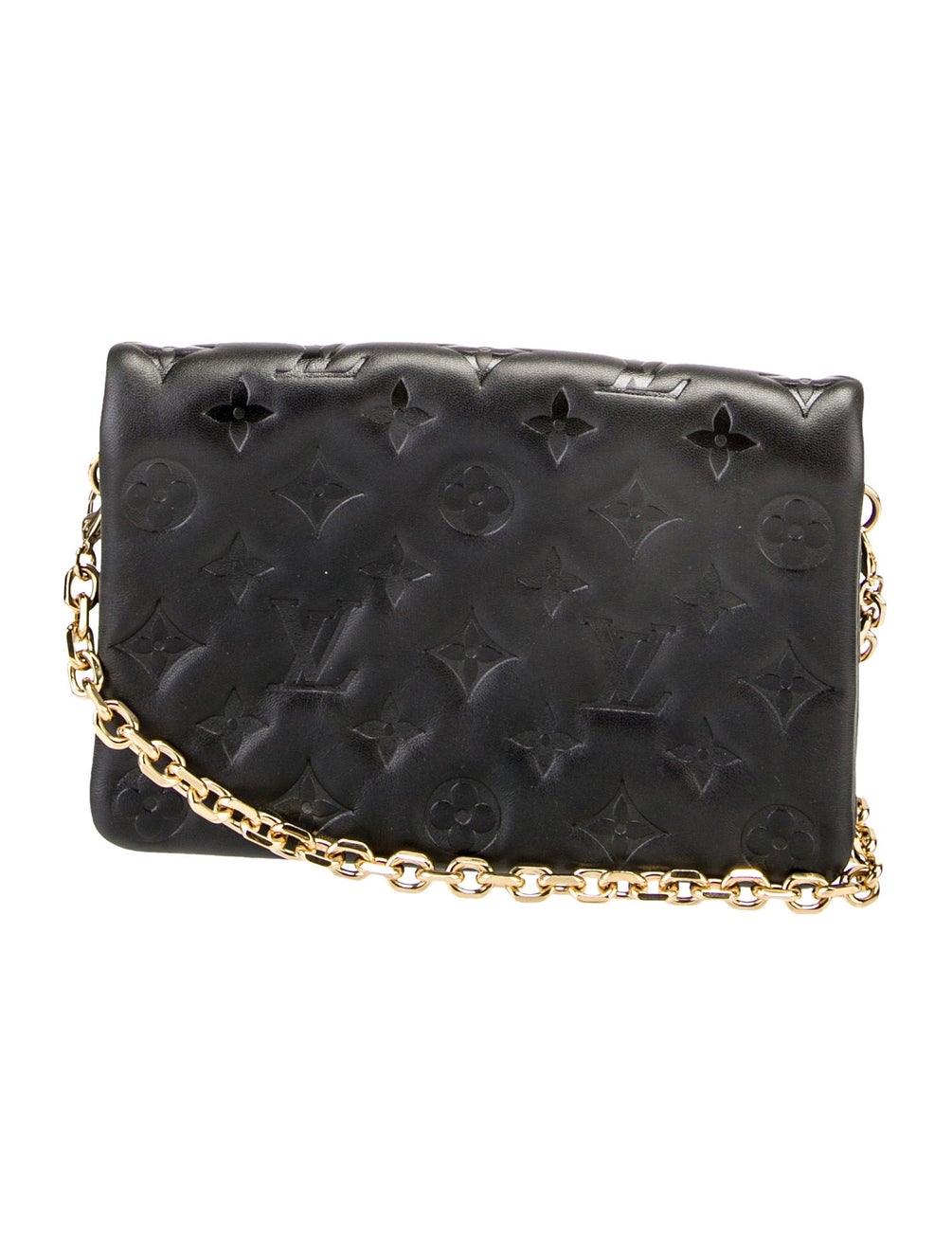 Louis Vuitton Monogram Embossed Pochette Coussin - Black Crossbody Bags ...