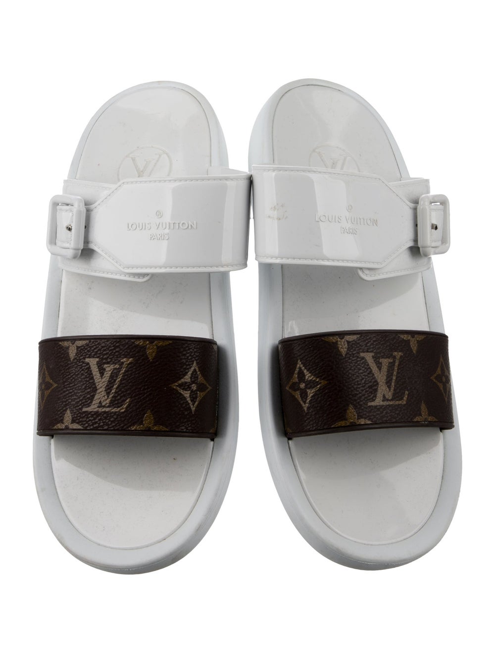 Louis Vuitton LV Monogram Rubber Slides - Gem