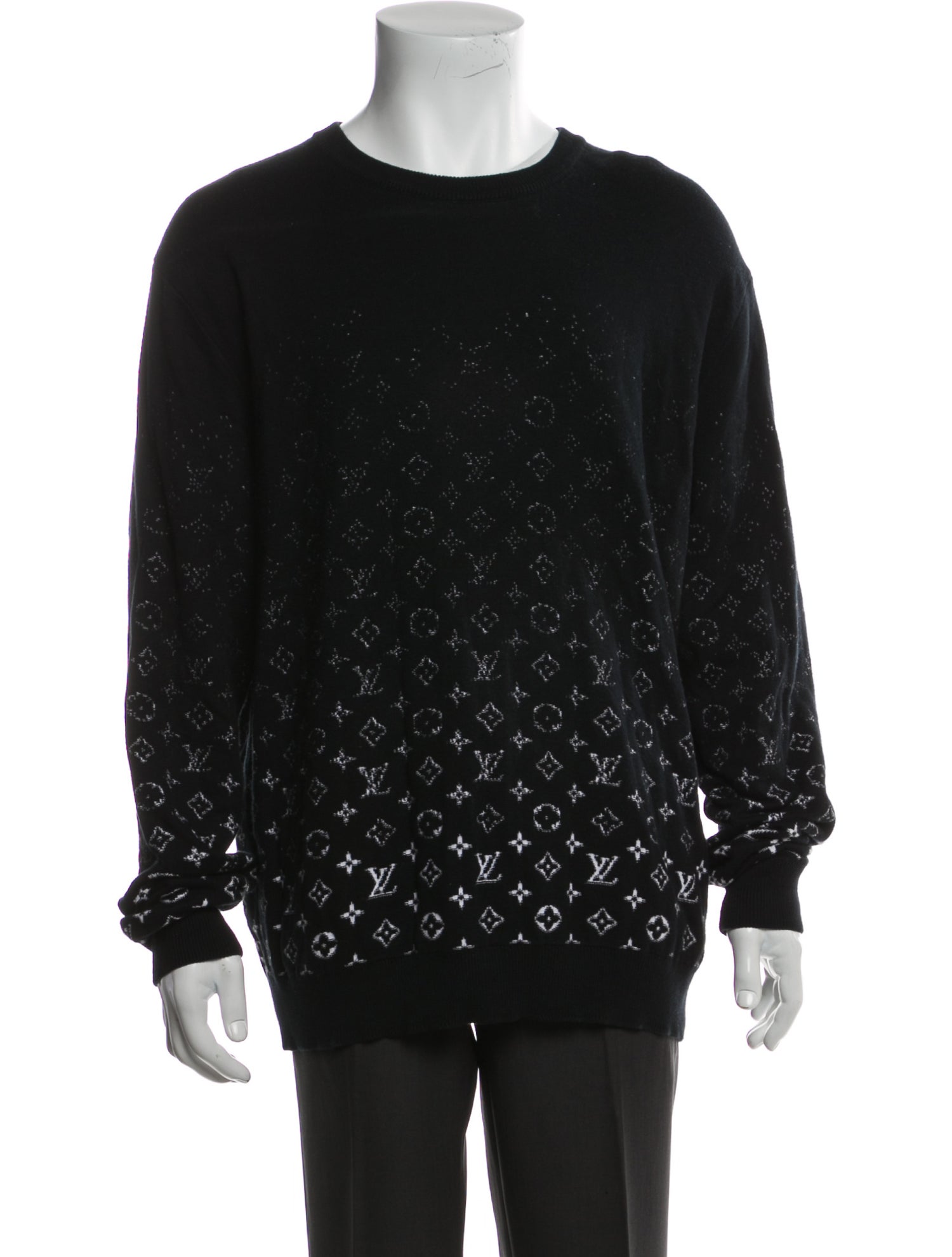 Louis Vuitton 2021 LV Monogram Pullover - Black Sweaters, Clothing ...