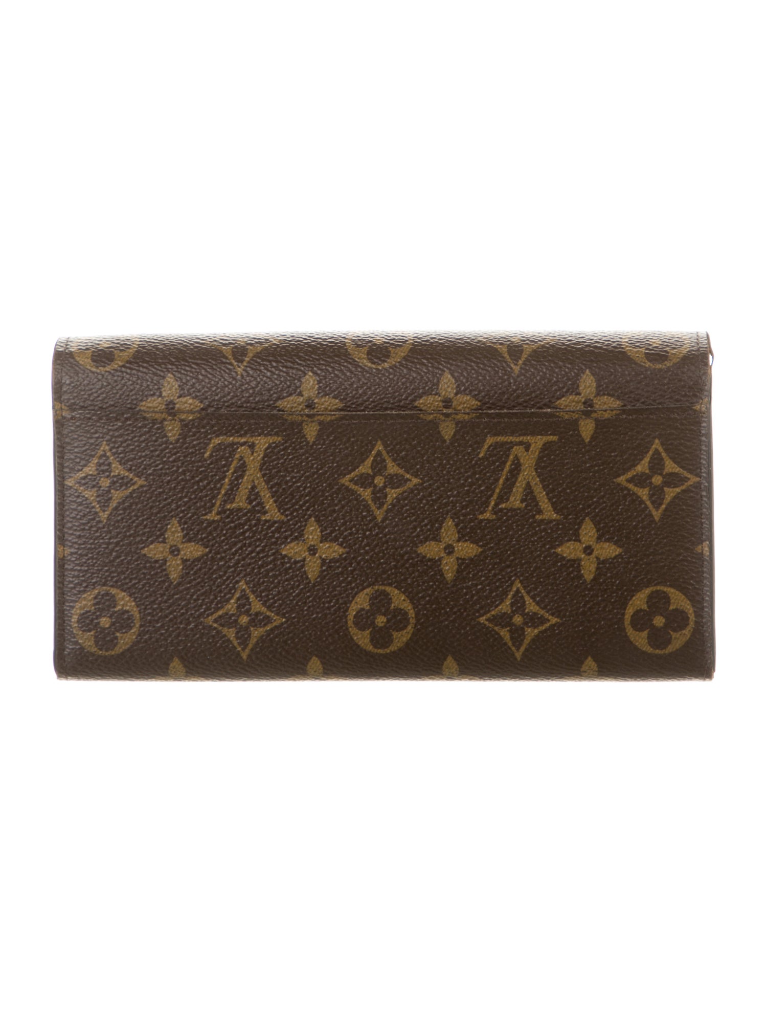 Louis Vuitton LV Monogram Coated Canvas Josephine Wallet - Brown ...