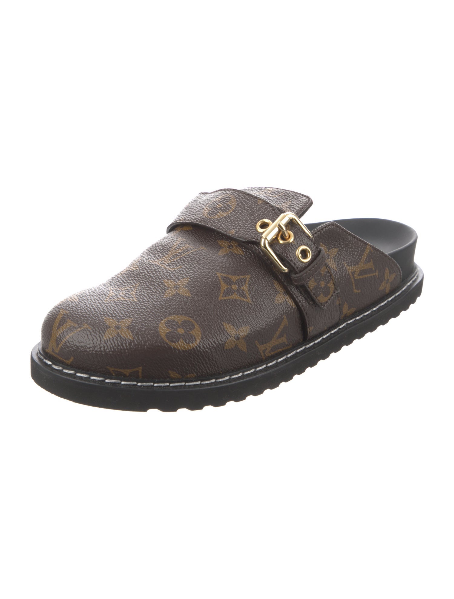 Louis Vuitton LV Monogram Mules - Brown Flats, Shoes - LOU828093 | The ...