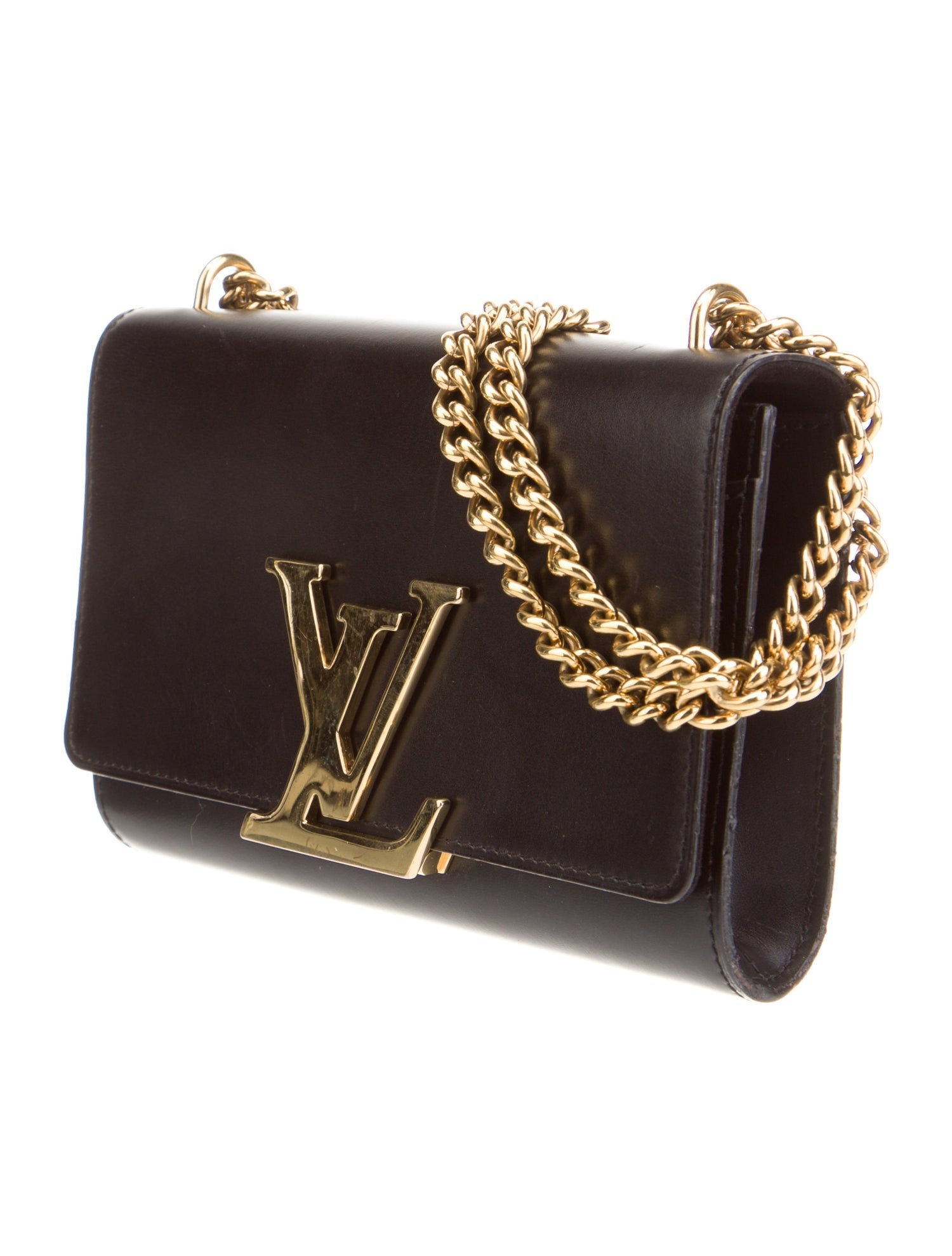Louis Vuitton Chain Louise MM - Black Shoulder Bags, Handbags ...